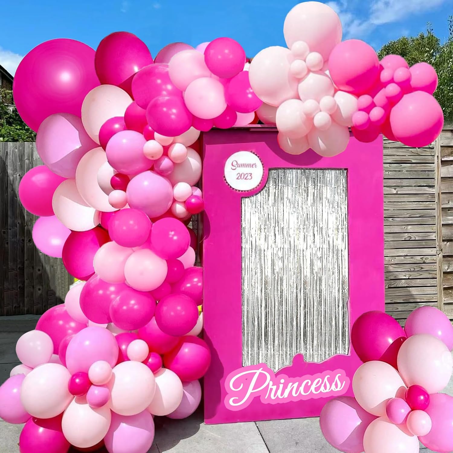 Amazon.com: ZiZa Princess Balloons Balloon Garland Arch Kit Birthday ...