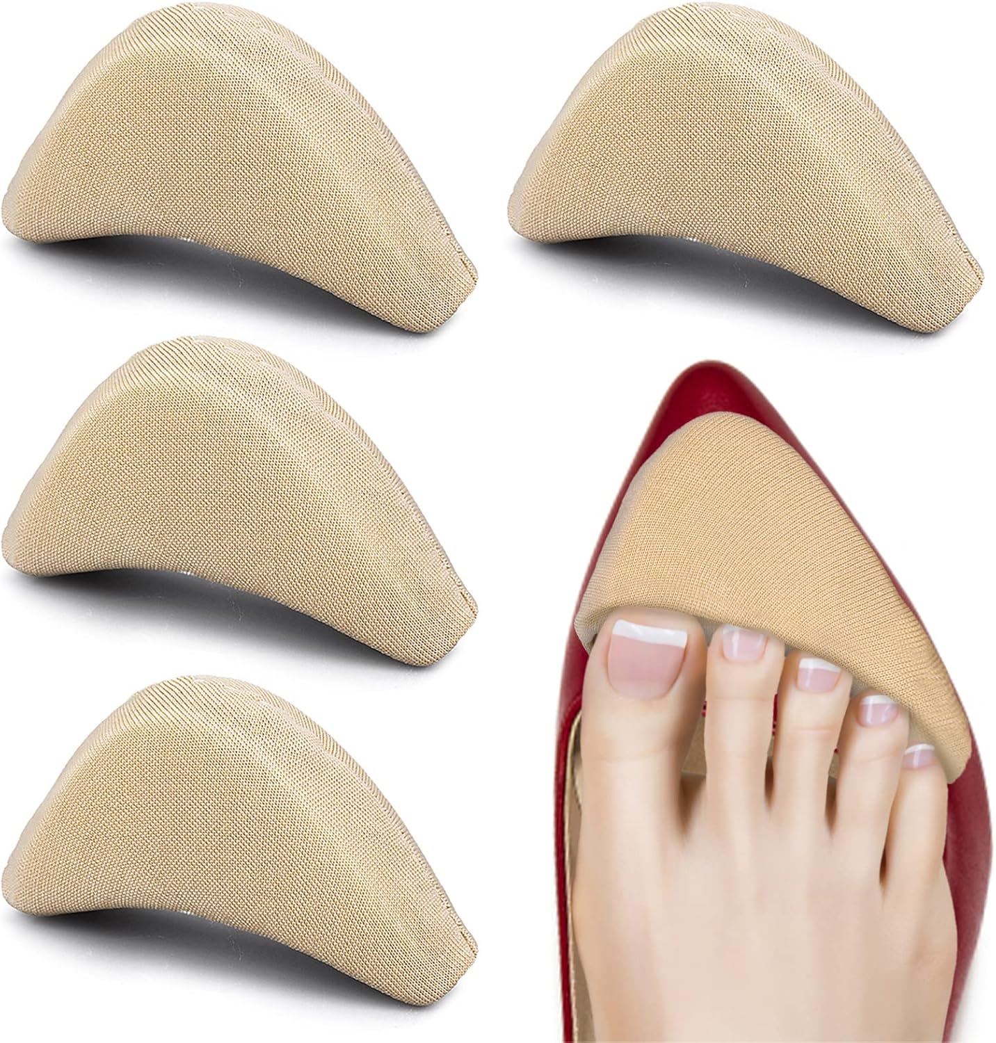 Amazon.com: WLLHYF 2 Pairs Soft Sponge Adjustable Shoe Filler, Big Toe ...