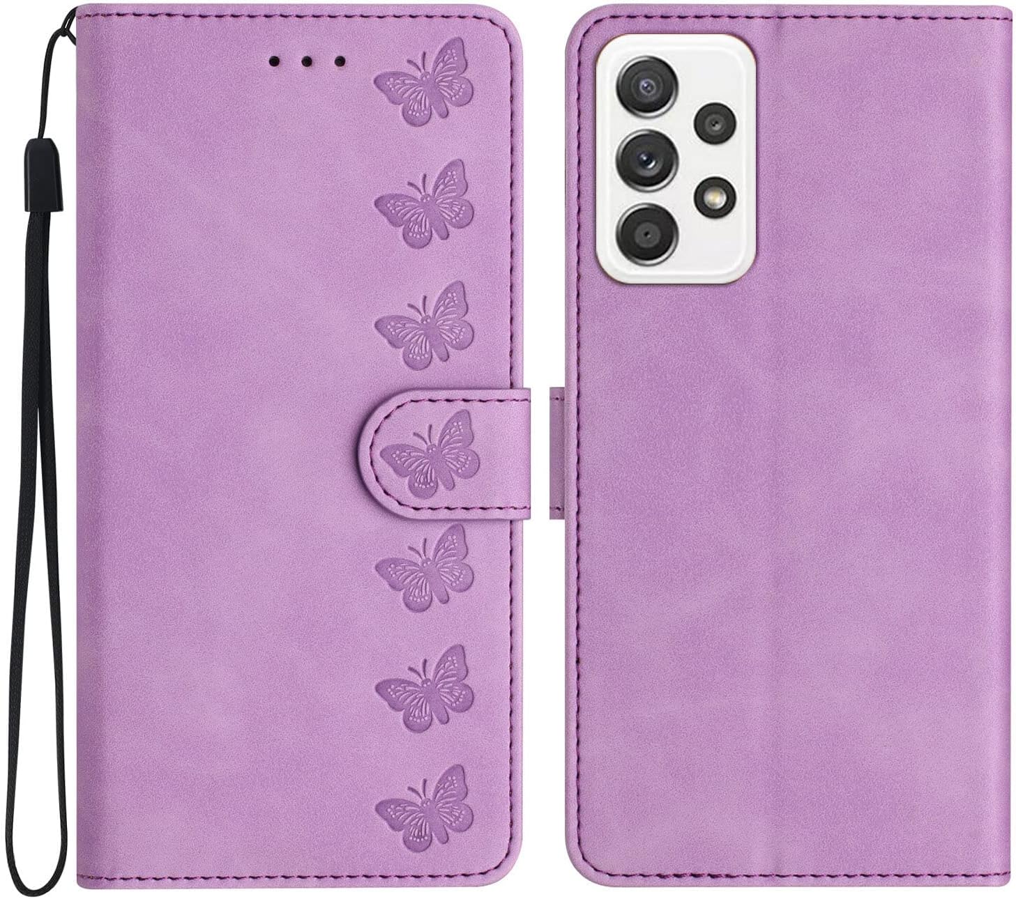 MOTIKO Butterfly Wallet Case fit for Samsung Galaxy A53 5G Case ...