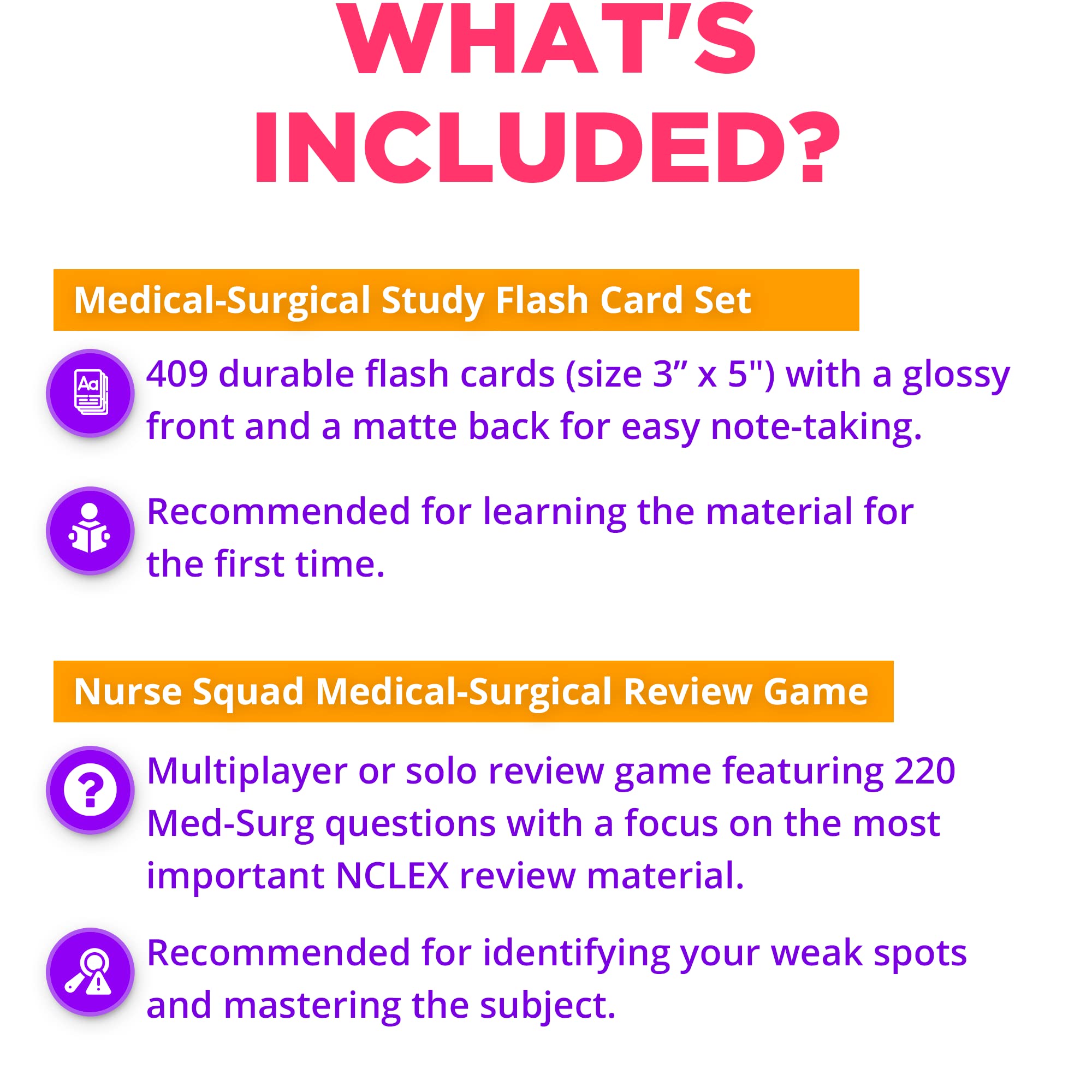 Snapklik.com : Ultimate Study Bundle Med-Surg Flash Cards