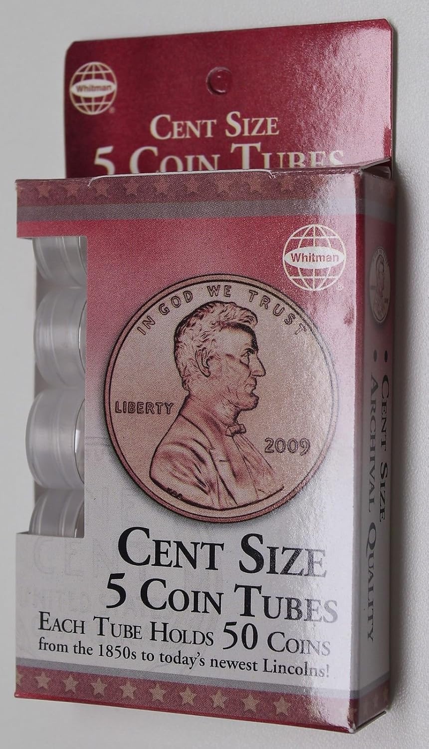 Amazon.com: H.E. Harris Penny - 5 Round Plastic Coin Tubes Screw Lid by ...