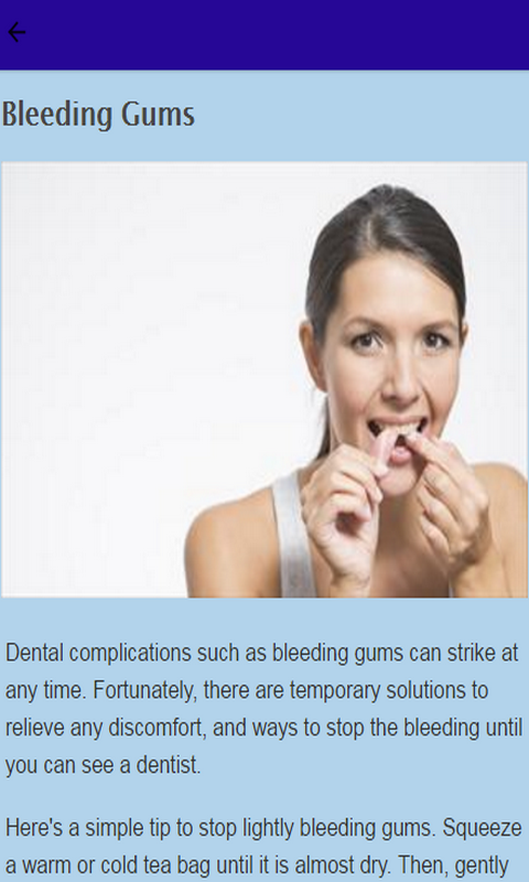 how to stop bleeding gums - App on Amazon Appstore