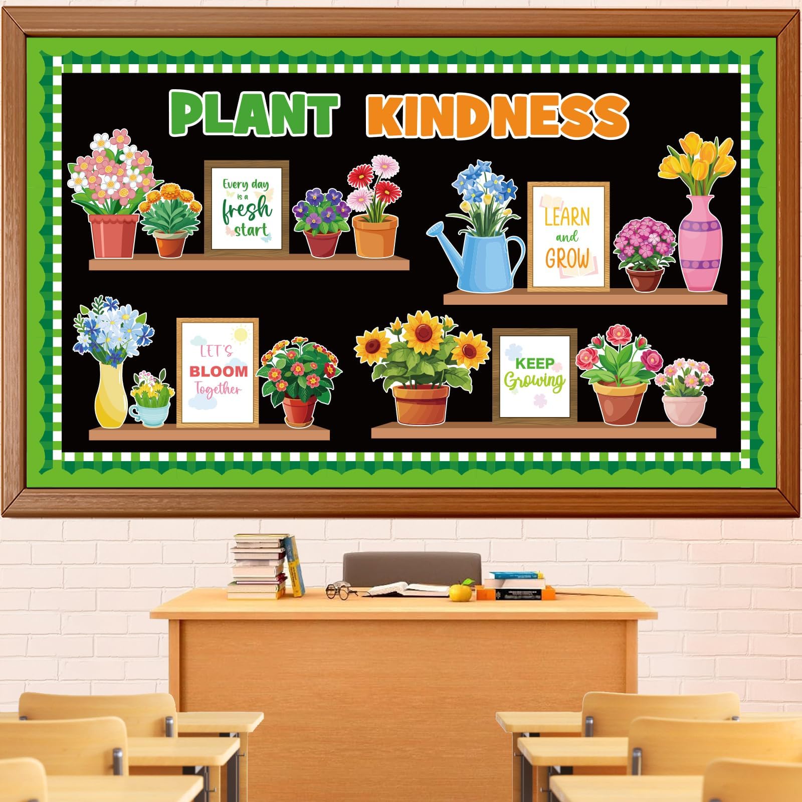 Amazon.com : Pasimy 3D Summer Flowers Bulletin Board Decorations Set ...
