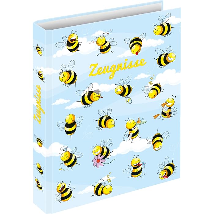 Buy RNK Crazy Bees 46495 Certificate Ring Binder for DIN A4 4 Ring ...
