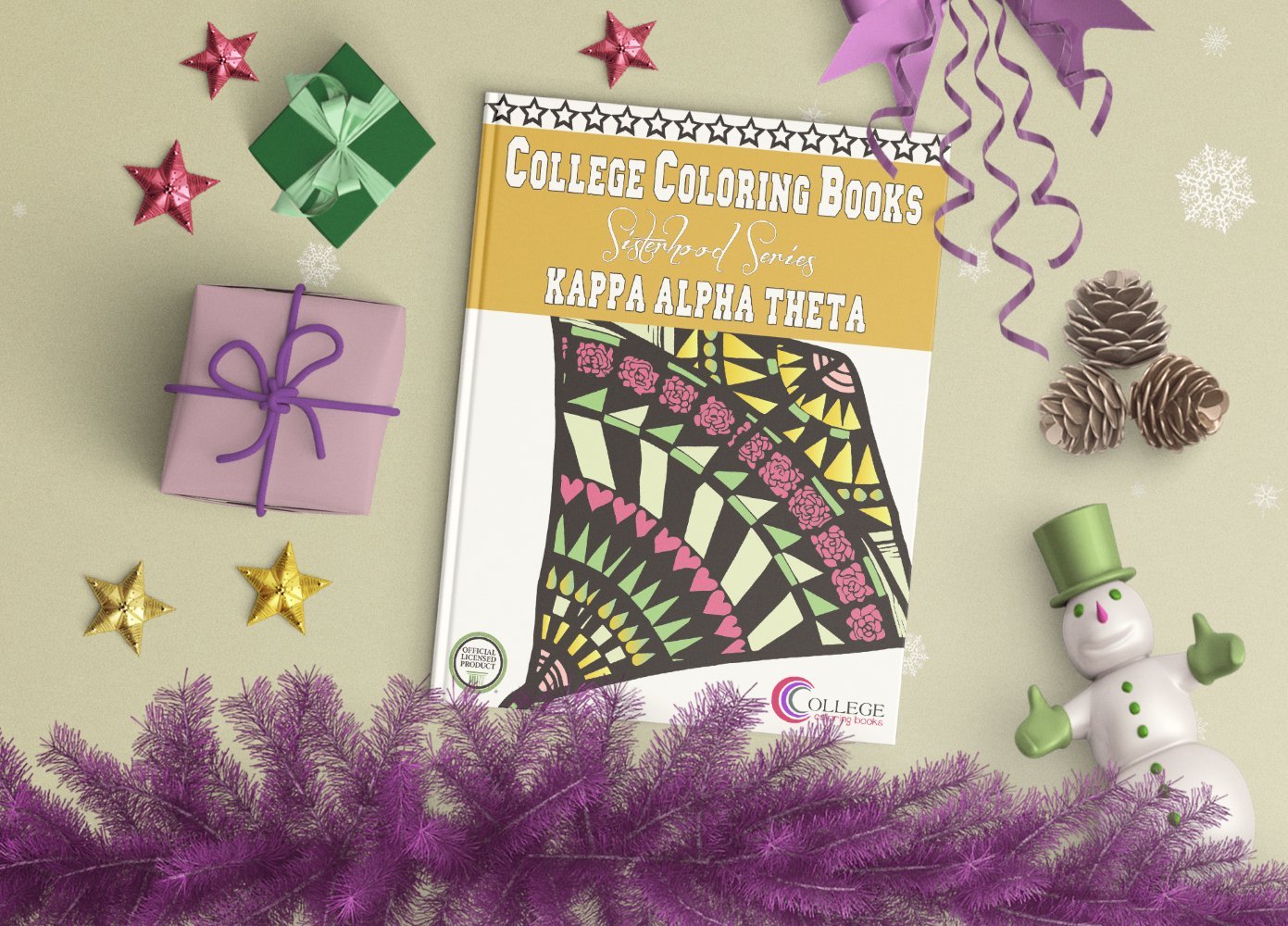 Kappa Alpha Theta Adult Coloring Book: Pamela Auble: 9781945707001 ...