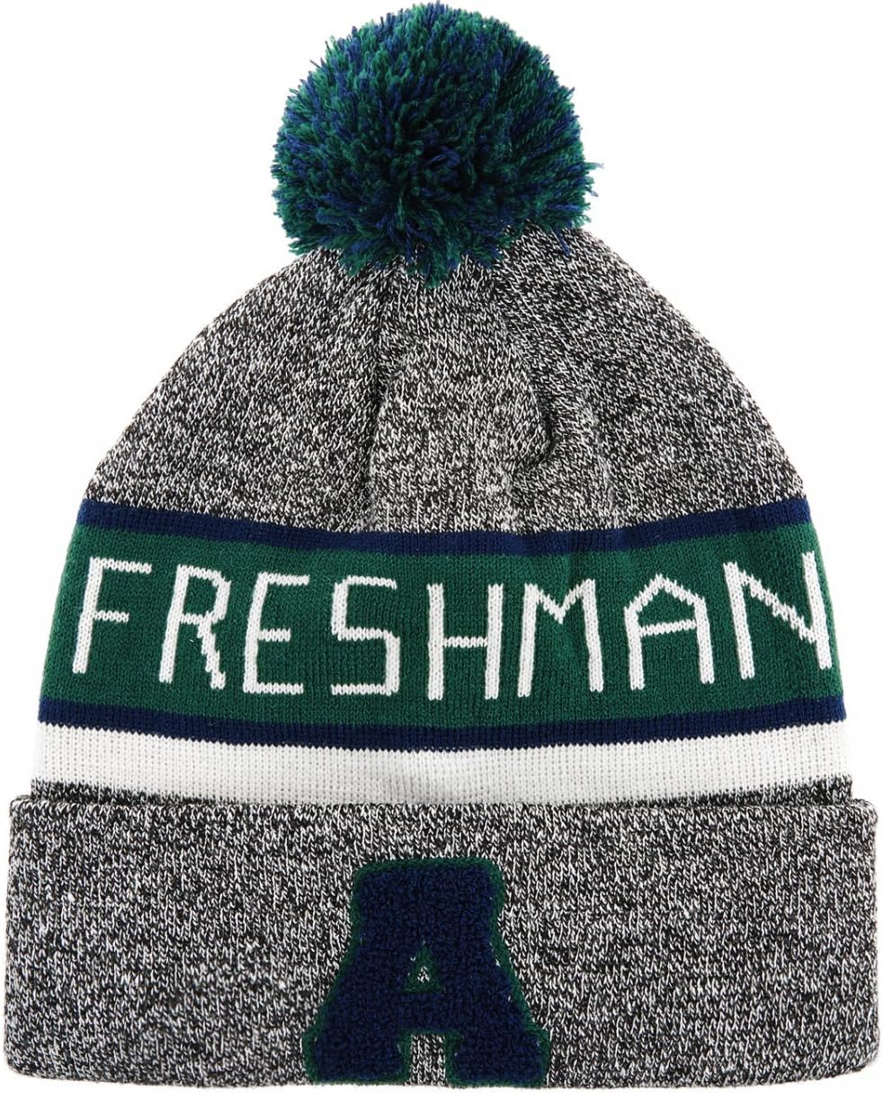American Freshman Mens Grey Logo Bobble Warm Winter Beanie Hat Knitted ...