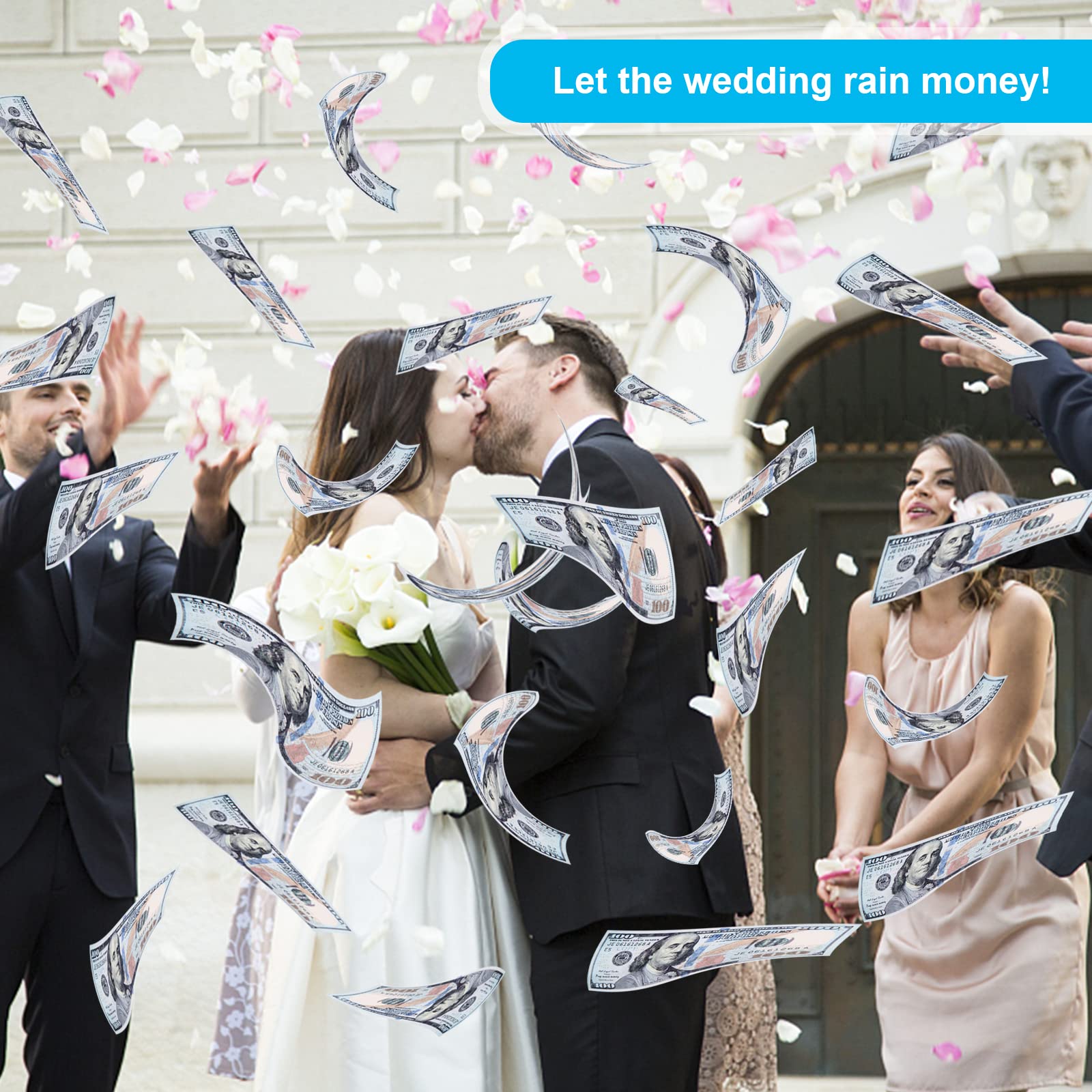 WZLEMOM Movie Prop Money 300Pcs, Fake Money Dollar $100 Bills Full ...