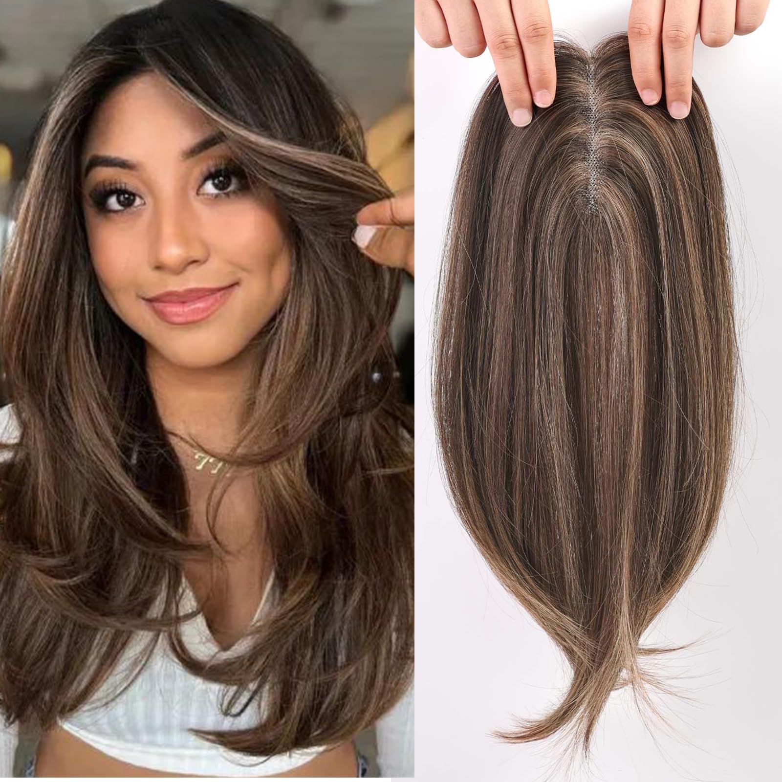 Amazon.com : starluck 18 Inch Chestnut Auburn & Honey Blonde Hair ...