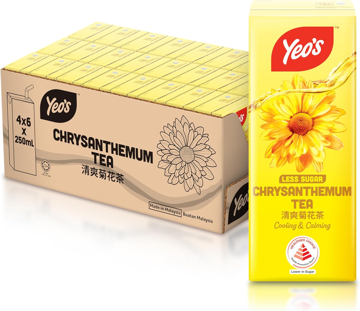 Yeo's Chrysanthemum Tea Drink 24 Tetra Packs : Amazon.sg: Grocery