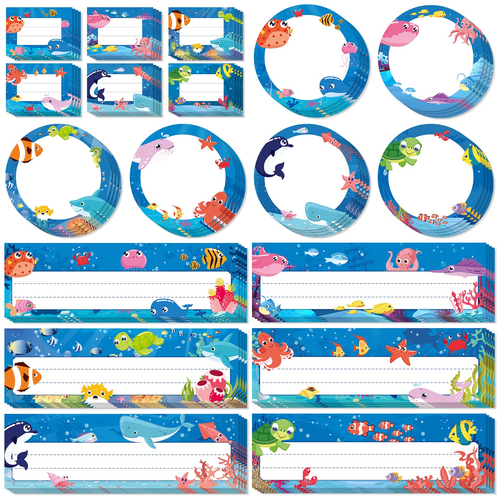 Buy 72 Pieces Rustic Bloom Name Tags Succulent Floral Name Labels ...