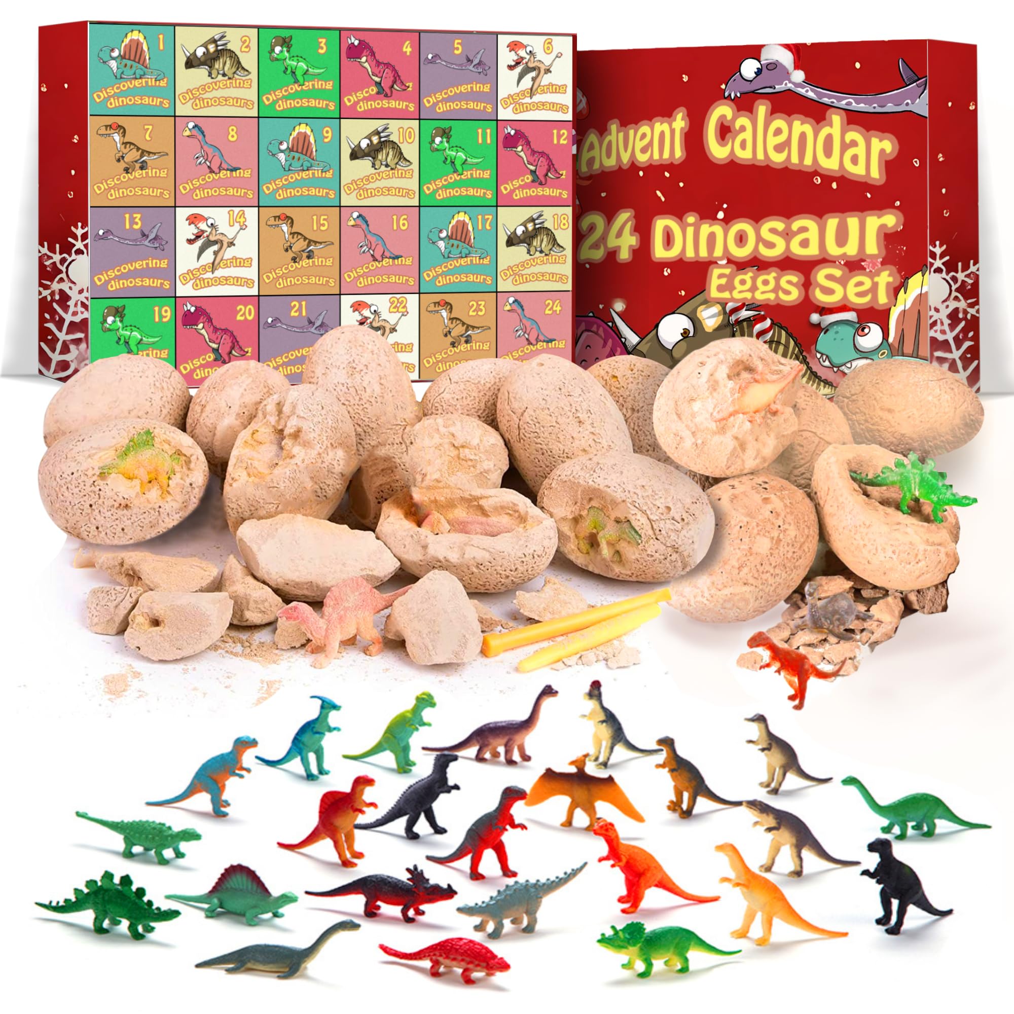 Amazon.com: Christmas Advent Calendar 2024, Dinosaur Excavation Kits ...
