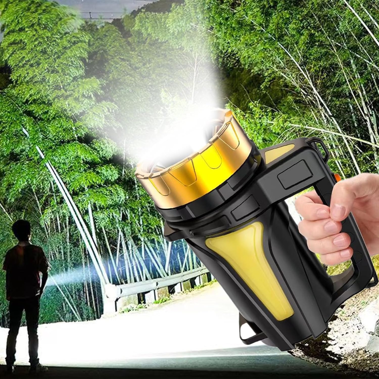 Portable Flashlights Camping Lights with 4 Light Modes Bright ...