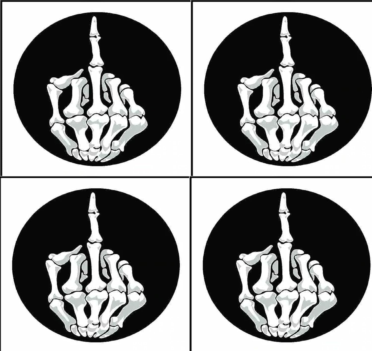 Amazon.com: 4 pcs Funny Skeleton Finger Flip Middle Finger Skeleton ...