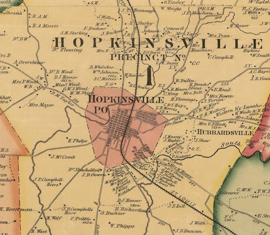 Old Maps Of Christian County Kentucky Kenton County, Kentucky 1905 Map