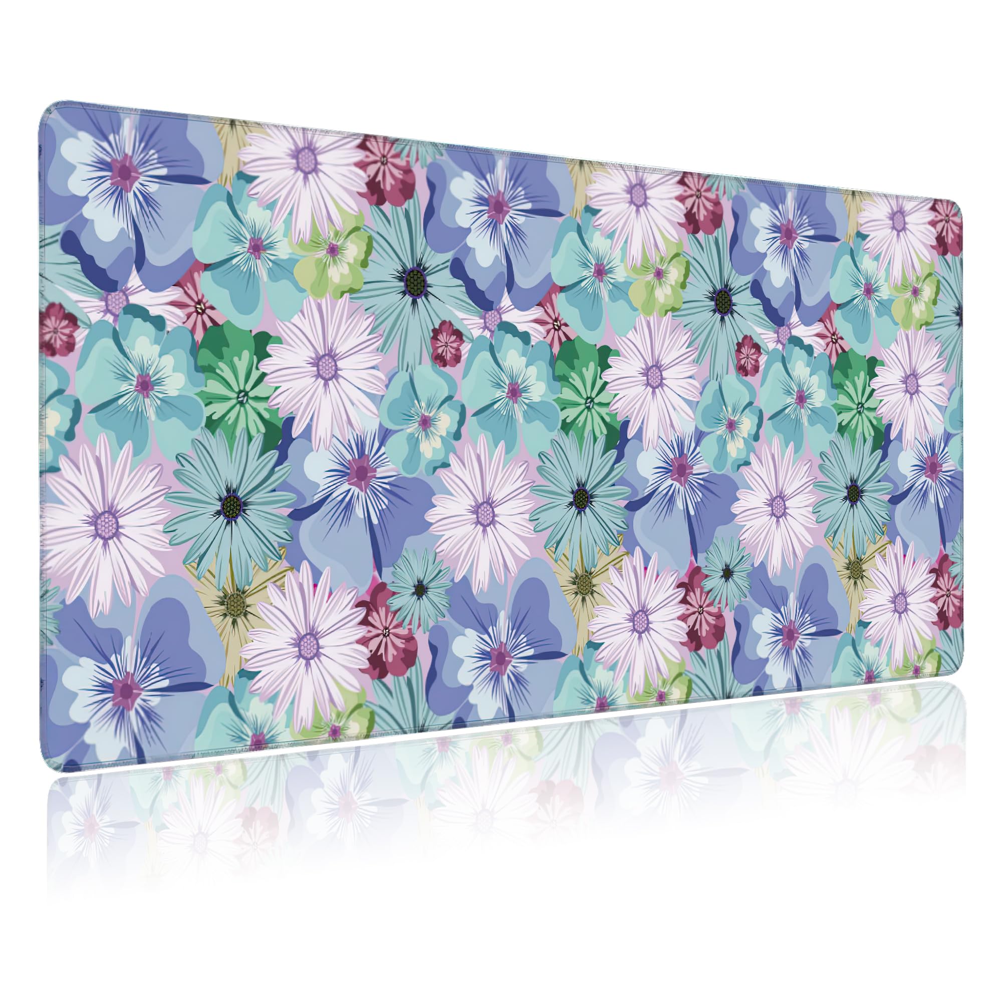 Amazon.com : Extended Gaming Mouse Pad Colorful Vintage Tropical Flower ...