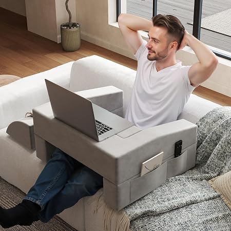 Amazon.com: Lap Desk Pillow for Laptop, Large Reading Pillow for Adult ...