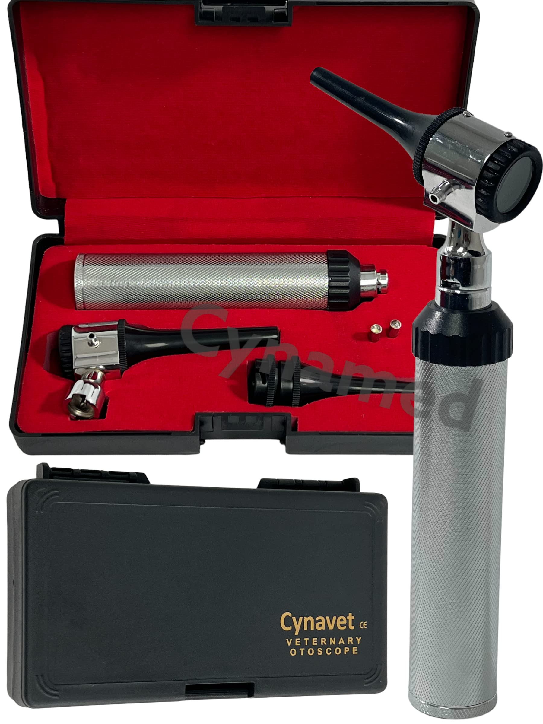 Amazon.com: New Cynamed Led Veterinary Otoscope Set Animal Diagnostic ...
