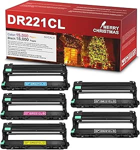 Amazon.com: DR-221CL Drum Unit 5-Pack : NUCALA 221CL Drum Compatible ...