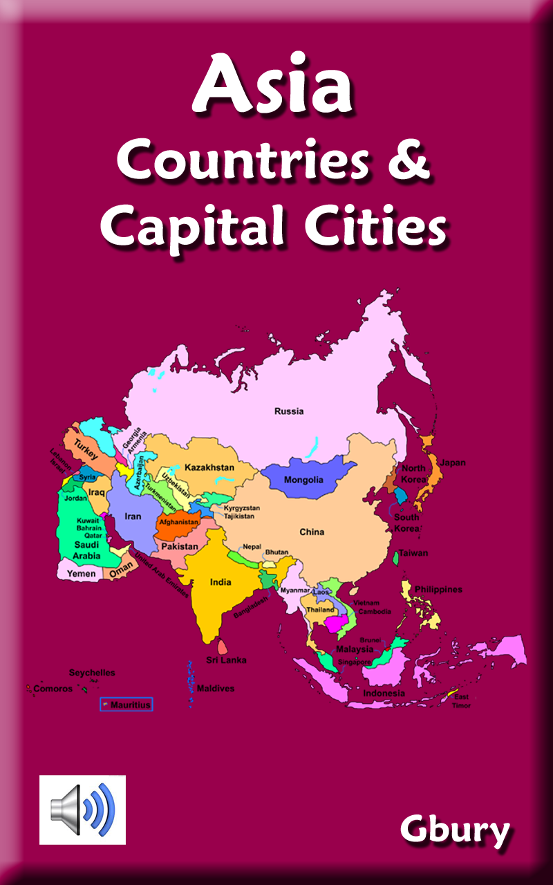 Countries And Capitals Of Asia Map South Asia Countries And Capitals