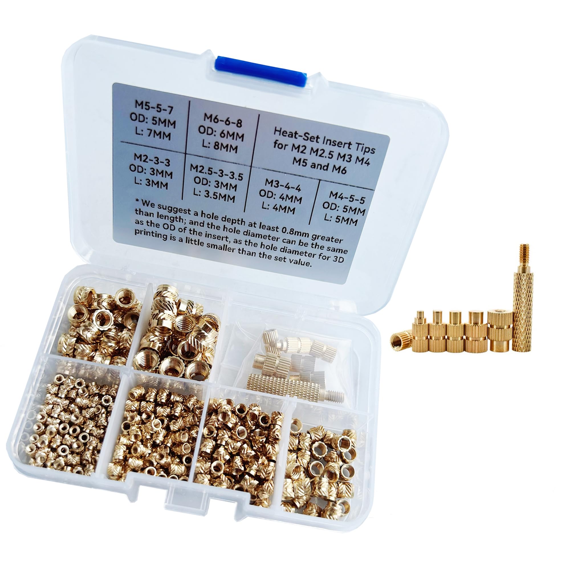 Snapklik.com : VIT SPORT Brass Heat Set Insert Threaded Inserts 420 ...