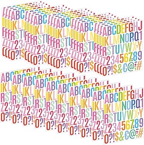 Amazon.com: Letter Stickers 30 Sheets 1500 PCS Large Alphabet Sticker 2 ...