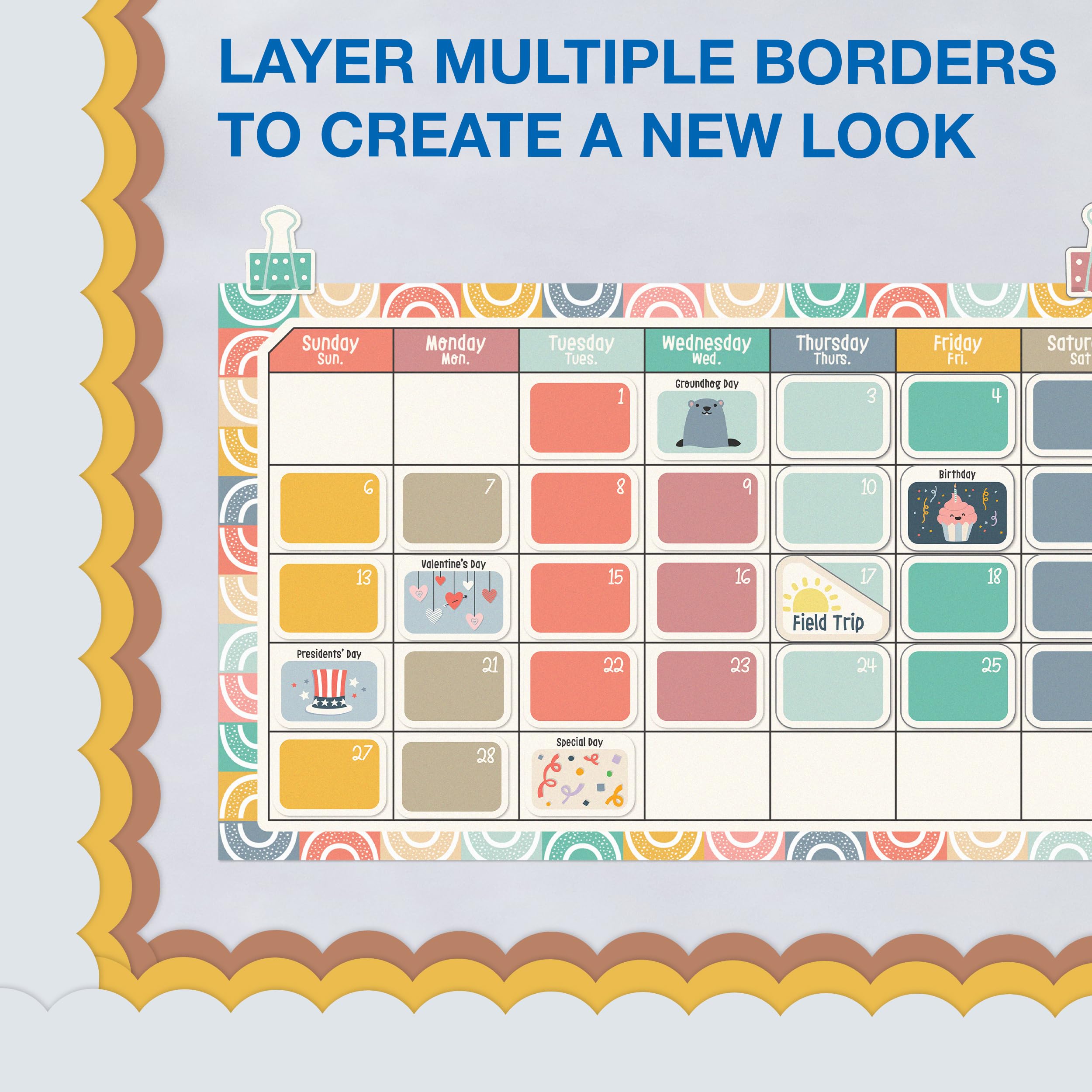 Snapklik.com : Carson Dellosa Education 65Ft Of White Bulletin Board ...