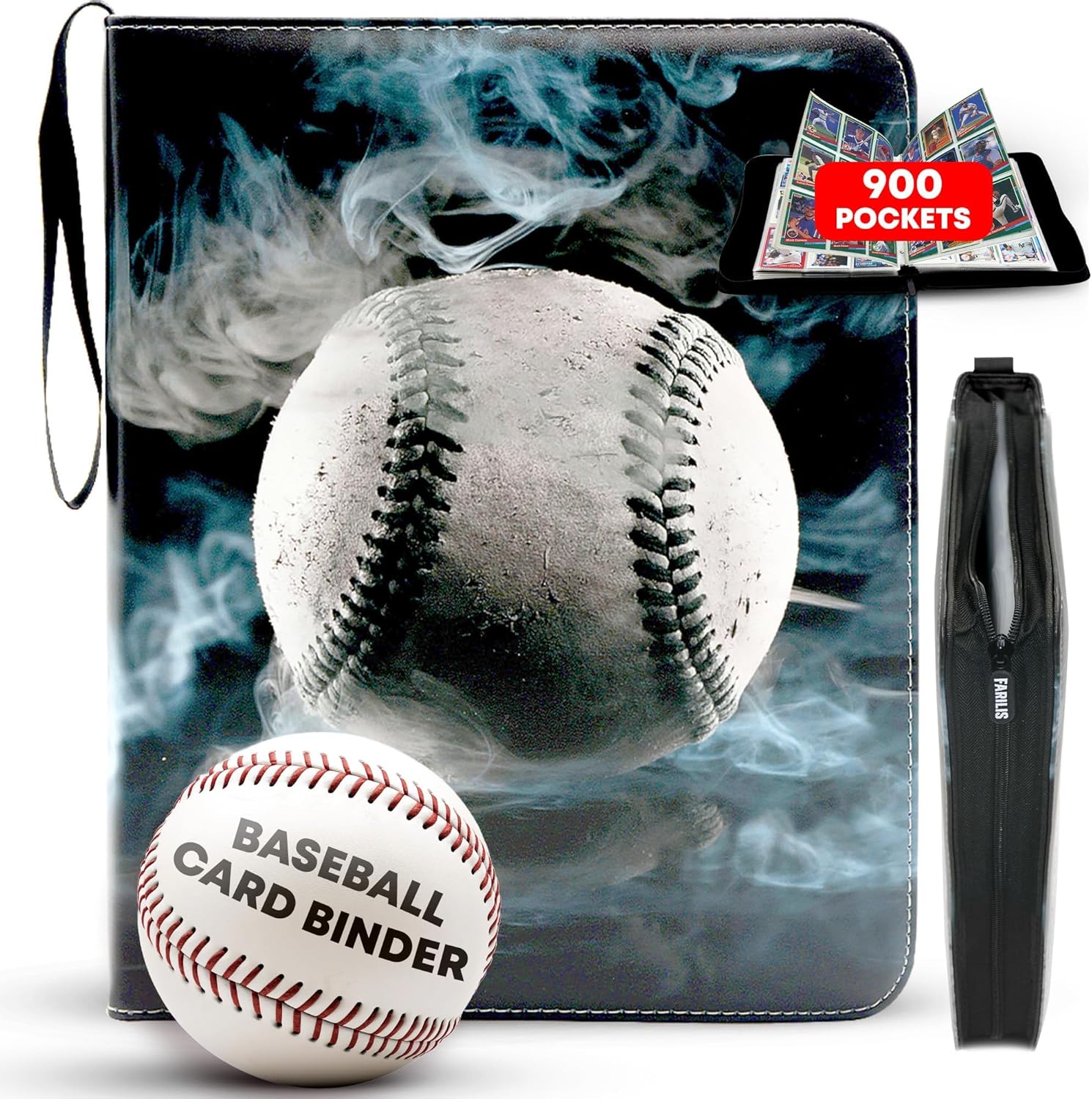 Amazon.com: Baseball Card Binder with 900 Pockets, The Ultimate ...