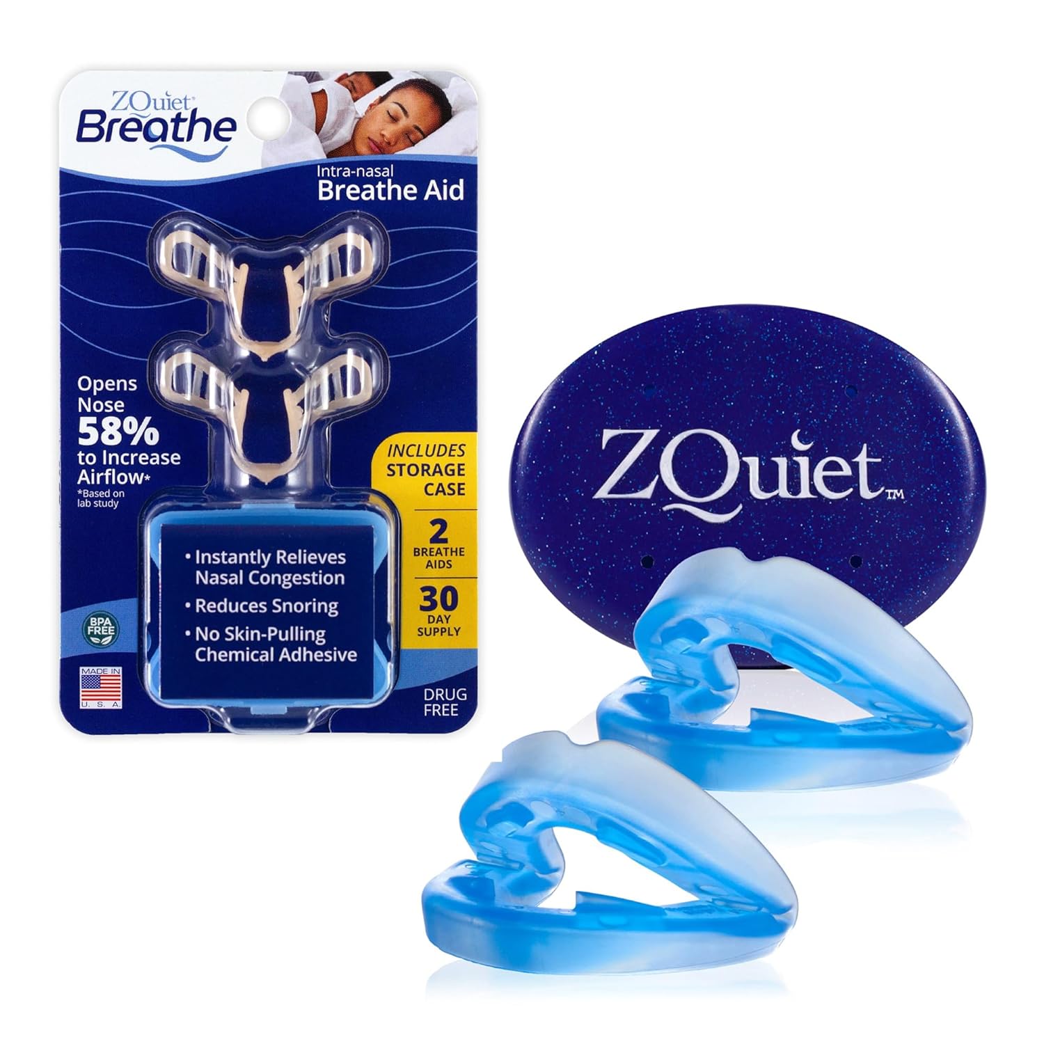 ZQuiet Solução Anti-Ronco com 2 Peças, Kit de Início com Sistema de ...
