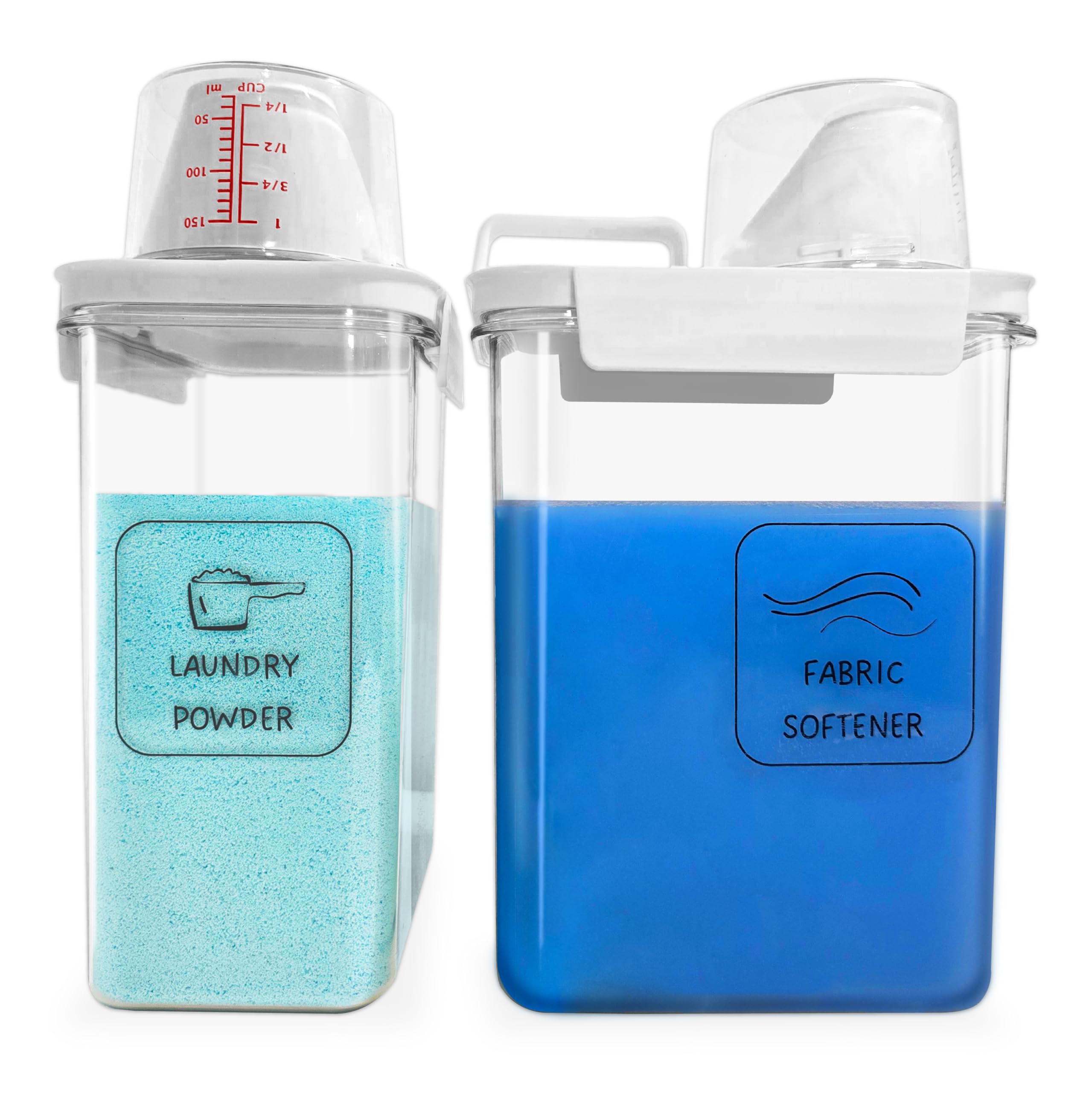 Amazon.com: Laundry Detergent Dispenser 2 Pack of 61 oz, Sealed Design ...