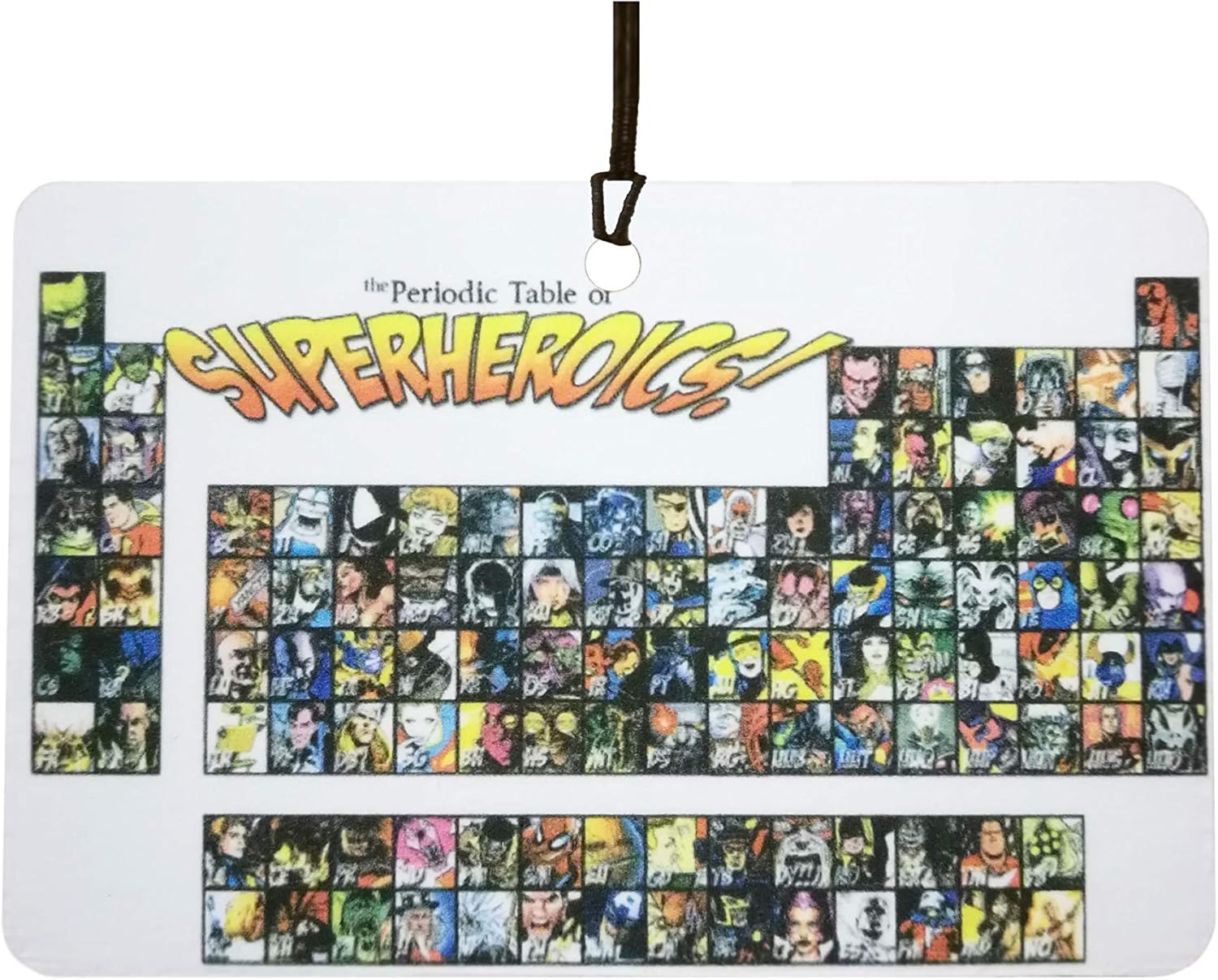 Amazon.com: Periodic Table of Superheroes Car Air Freshener (Funny/Fun ...