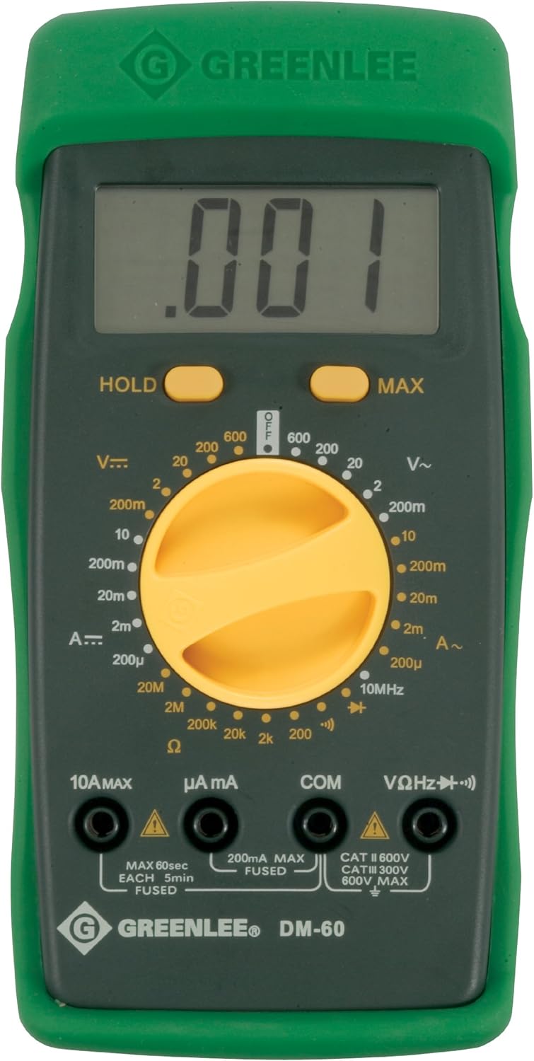 GREENLEE DM-60 Multimeter : Amazon.co.uk: DIY & Tools