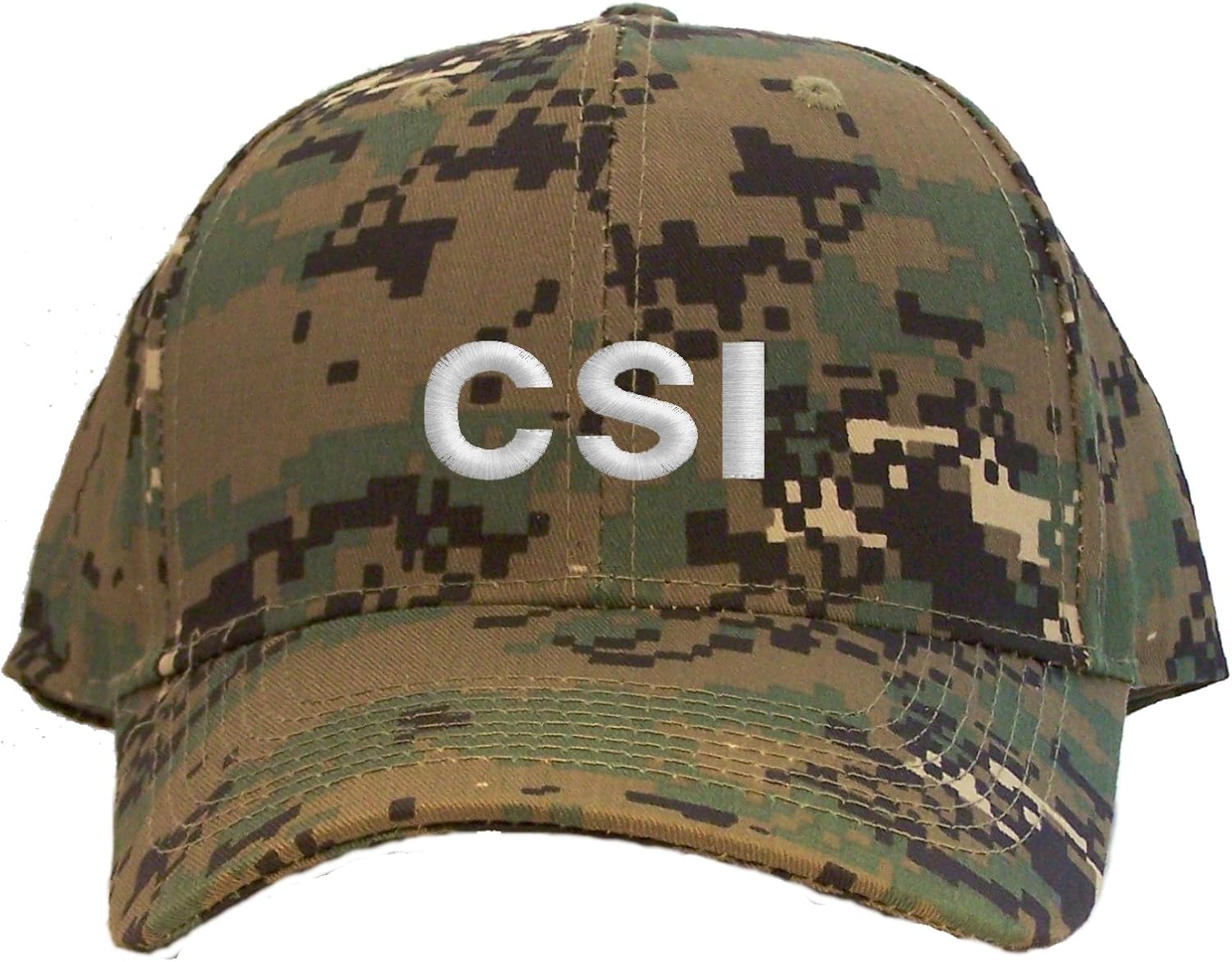 Amazon.com: CSI Embroidered Baseball Cap - Camo : Clothing, Shoes & Jewelry