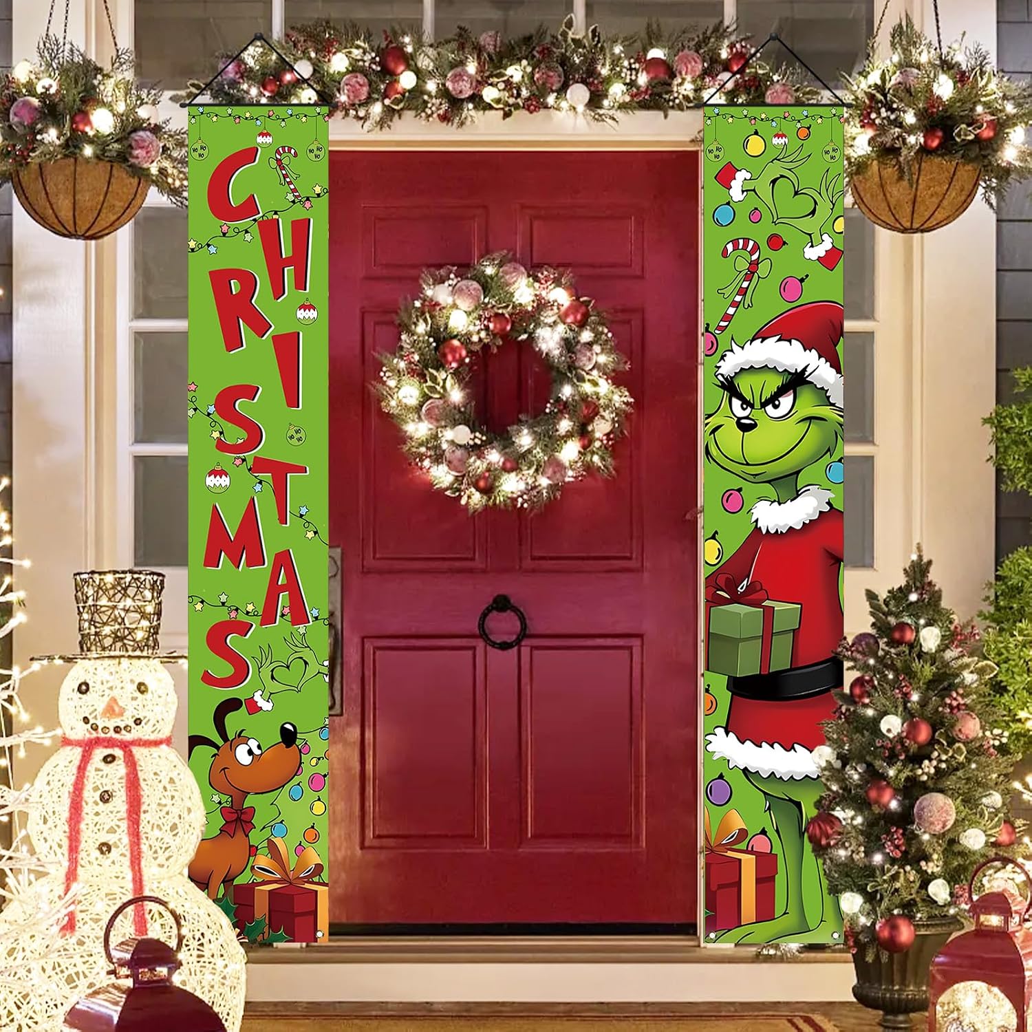 Amazon.com: Christmas Decorations Outdoor Merry Christmas Banner ...