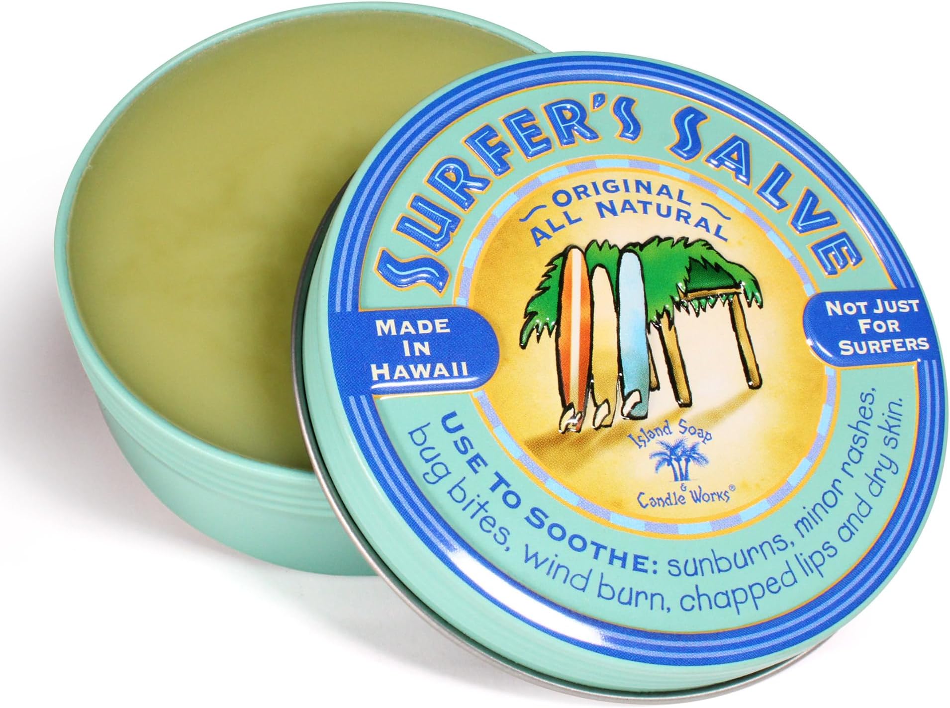 Amazon.com : Island Soap & Candle Works Surfer's Salve - All Natural ...