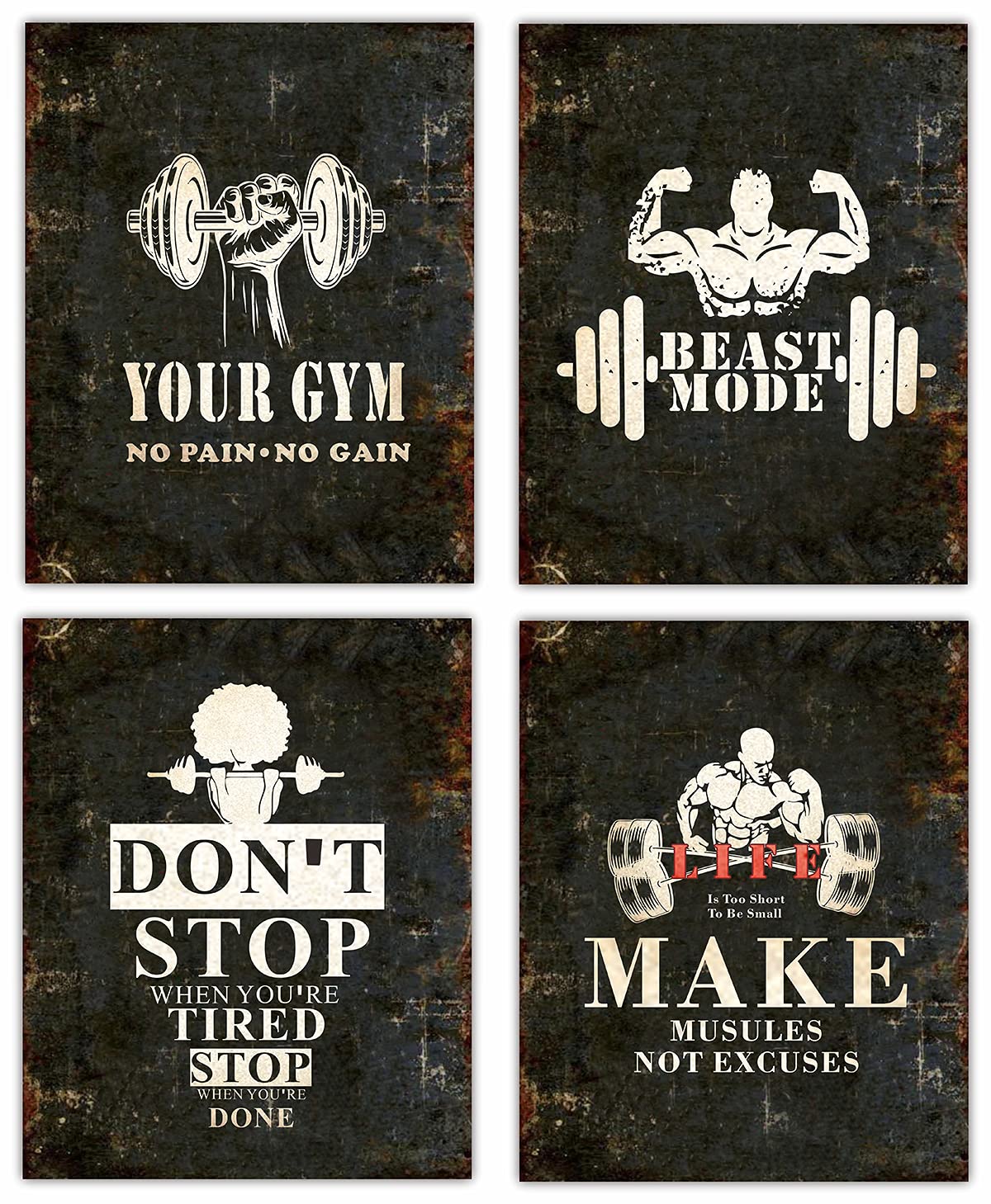 Sports Art Prints Gym Wall Decor Motivational Posters For Gym ...