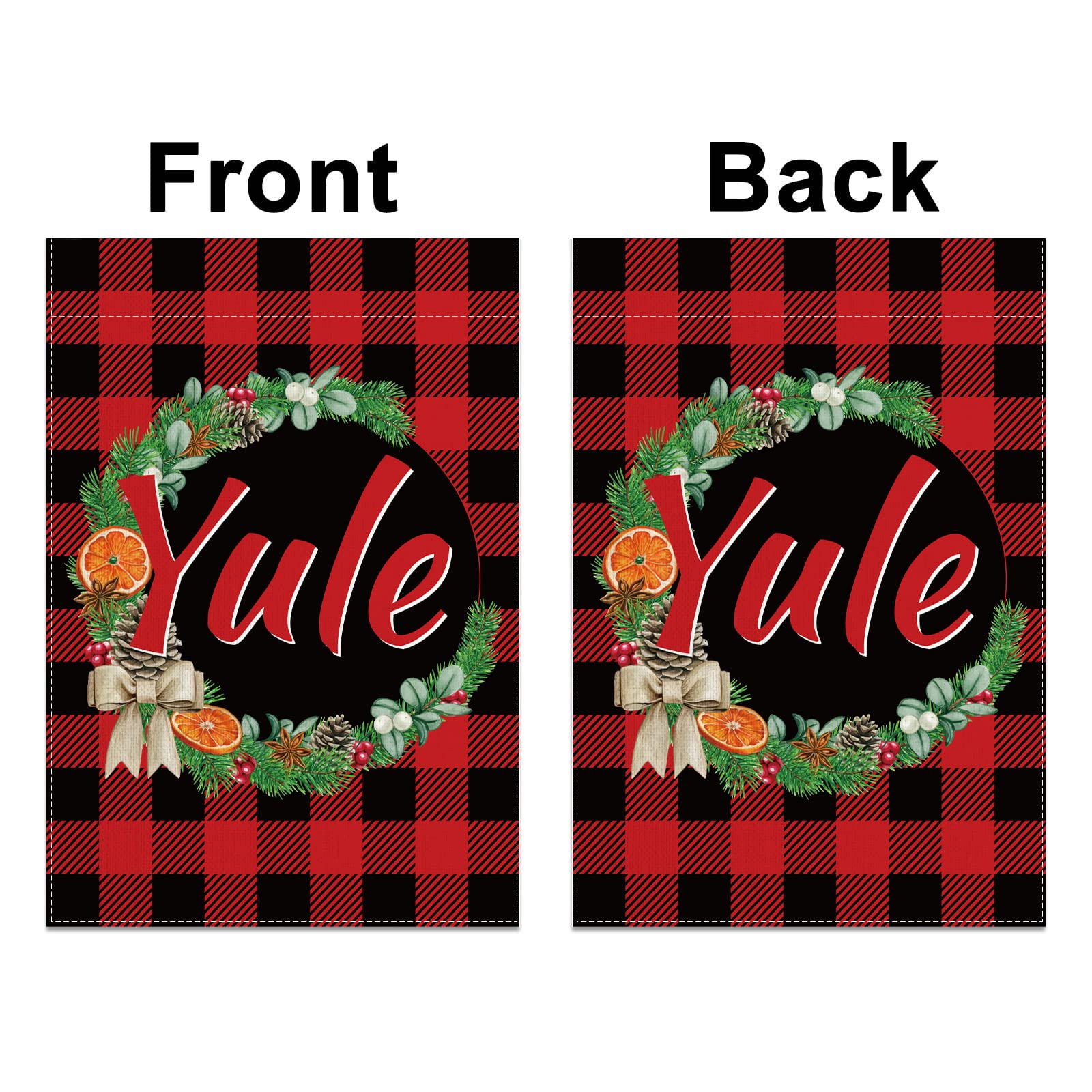 Snapklik.com : Yule Garden Flag 12x18 Double Sided Yule Decorations ...