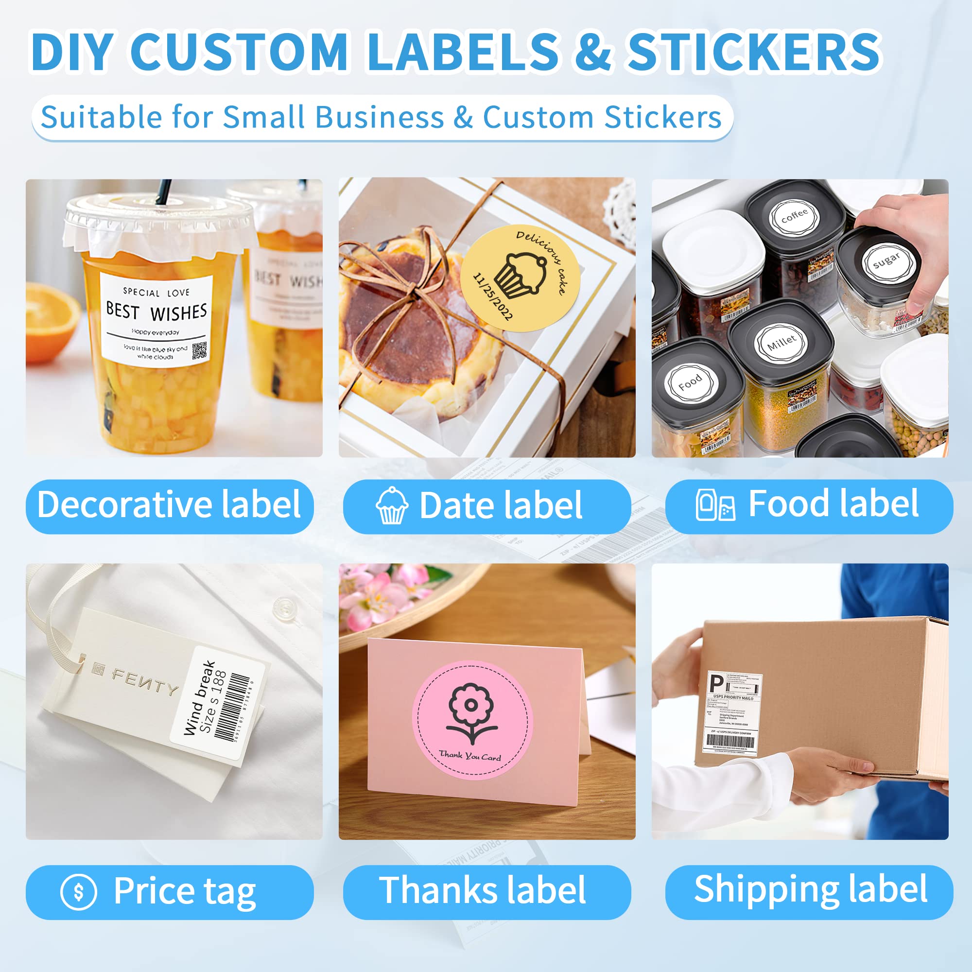 Snapklik.com : Jiose Bluetooth Thermal Label Printer - 4x6 Shipping ...