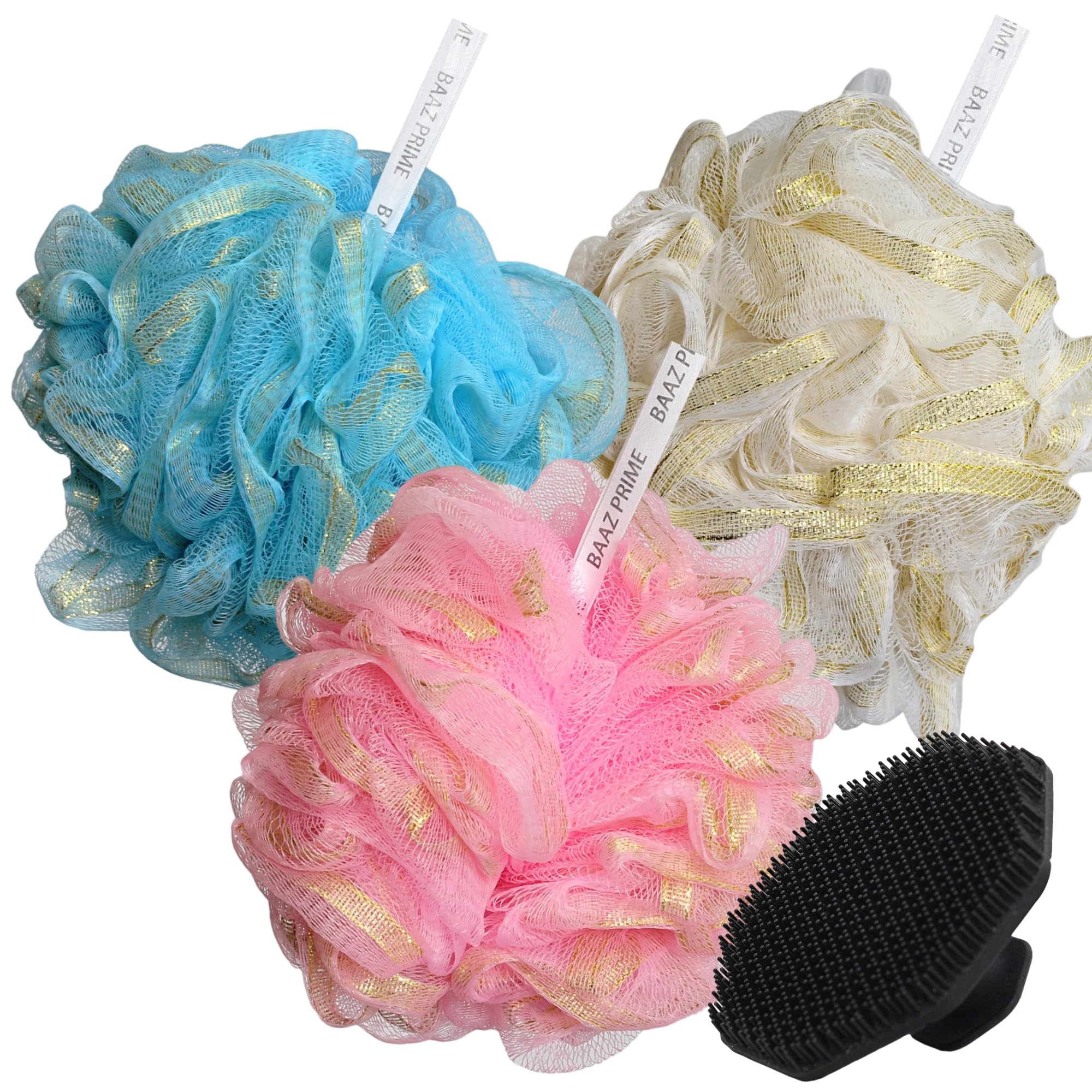 Amazon.com: BAAZ PRIME 3 Extra Large Loofah Sponge -75g Premium Shower ...