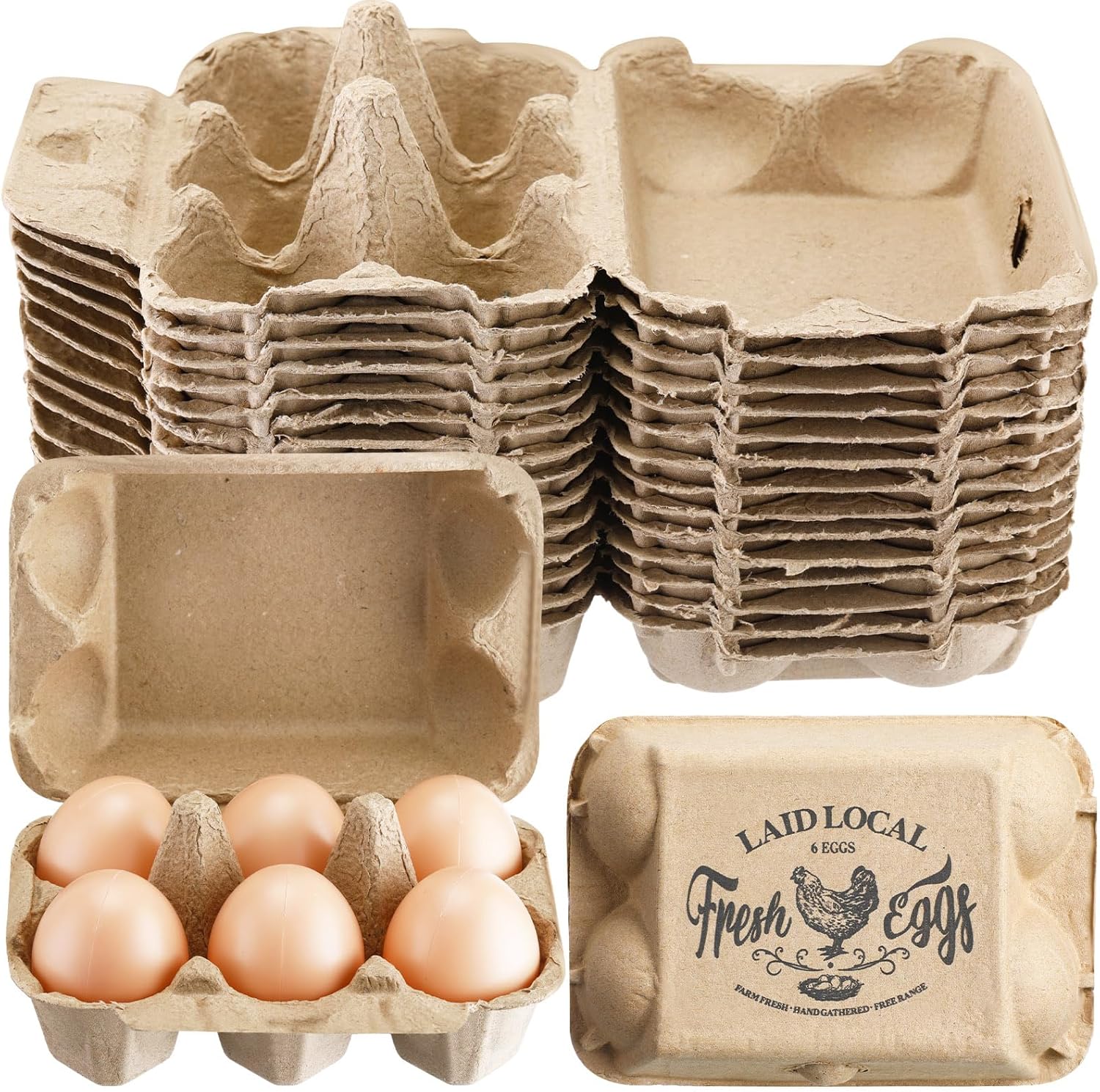 Zhanmai 50 Pcs Egg Cartons 6 Count Cardboard Nepal | Ubuy