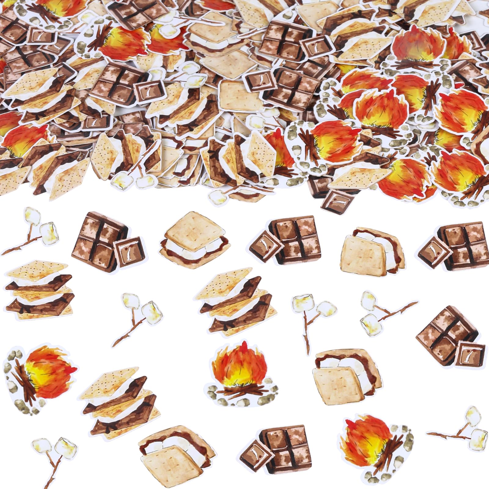 Amazon.com: Jollyboom 200PCS Smores Camping Confetti, Smores Baby ...