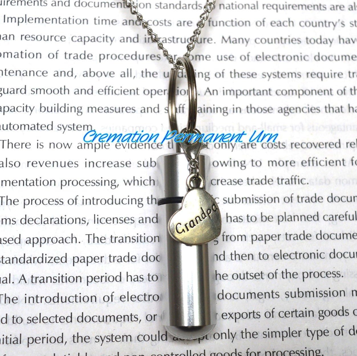 Amazon.com: Cremation Permanent Urn Grandpa Cremation Locket,Urn ...