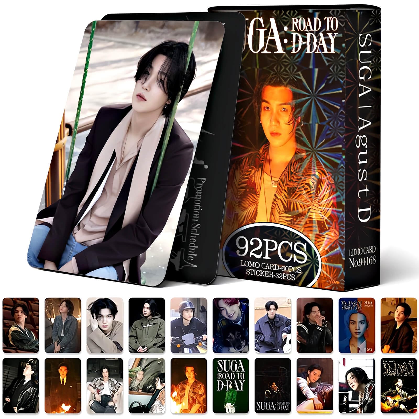 Amazon.com: KPOP D-DAY Album Photocards 92PCS Agust D TOUR D-DAY Lomo ...