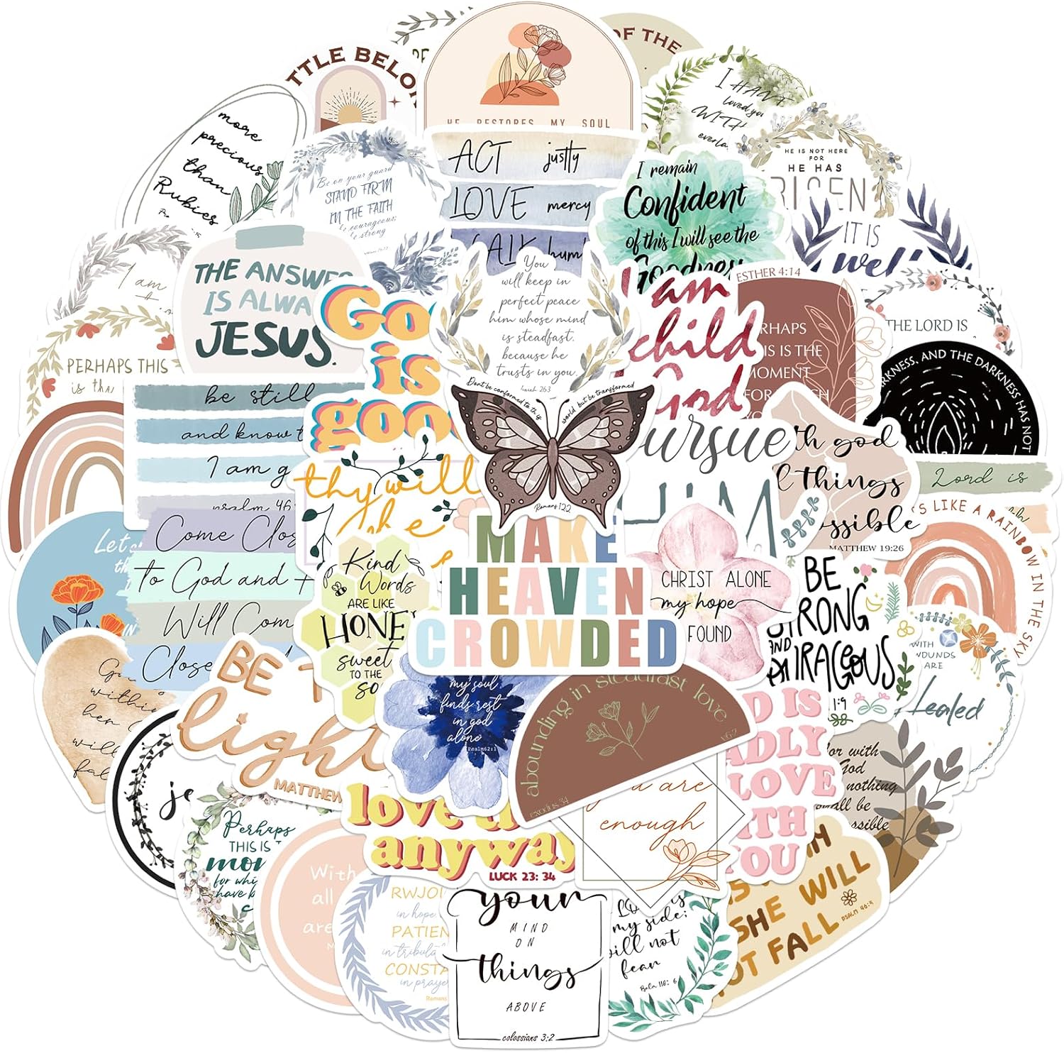 Amazon.com: StickItLoveIt Inspirational Christian Stickers, Bible ...