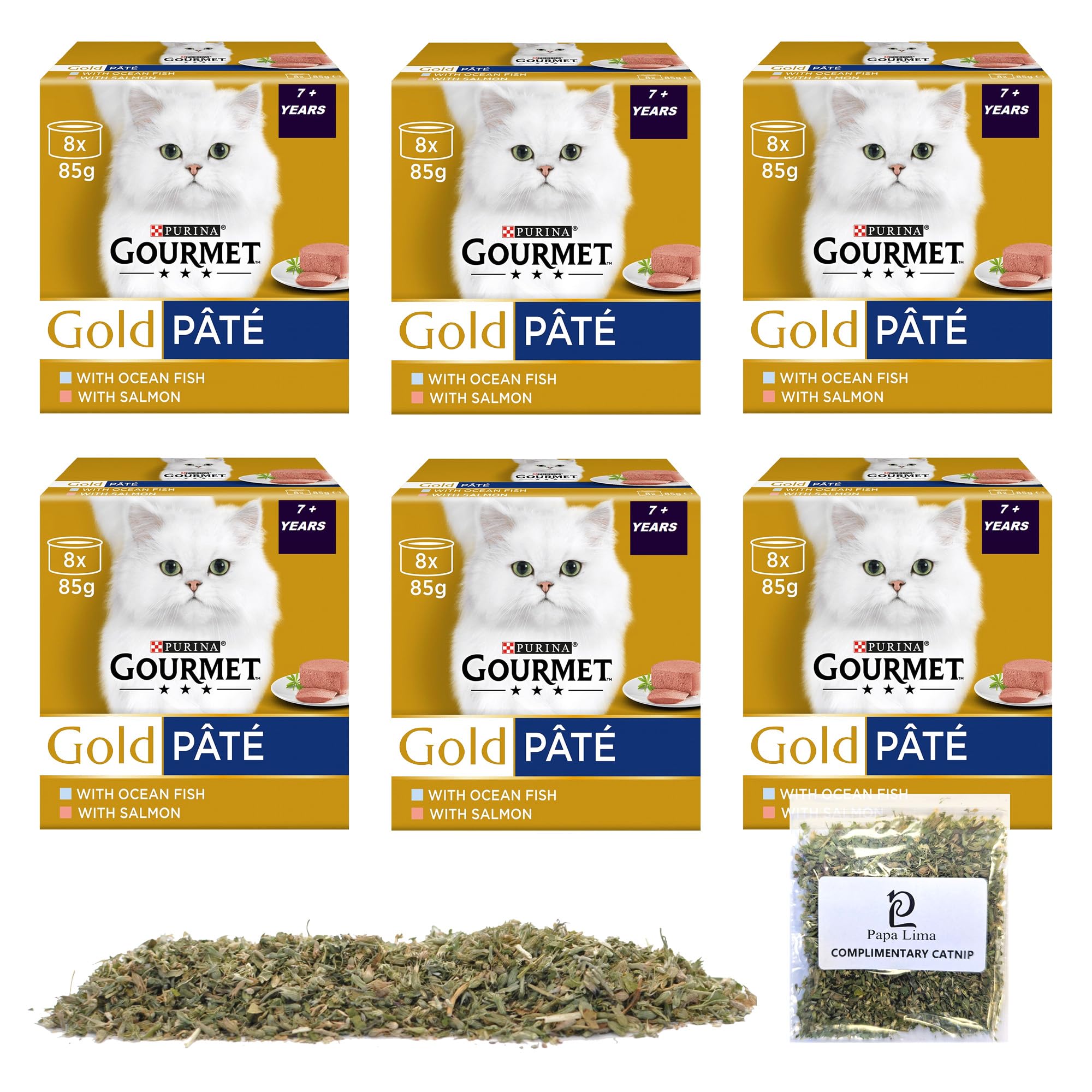 Papa Lima Wet Cat Food Bundle | Senior Pate with Ocean Fish and Salmon ...