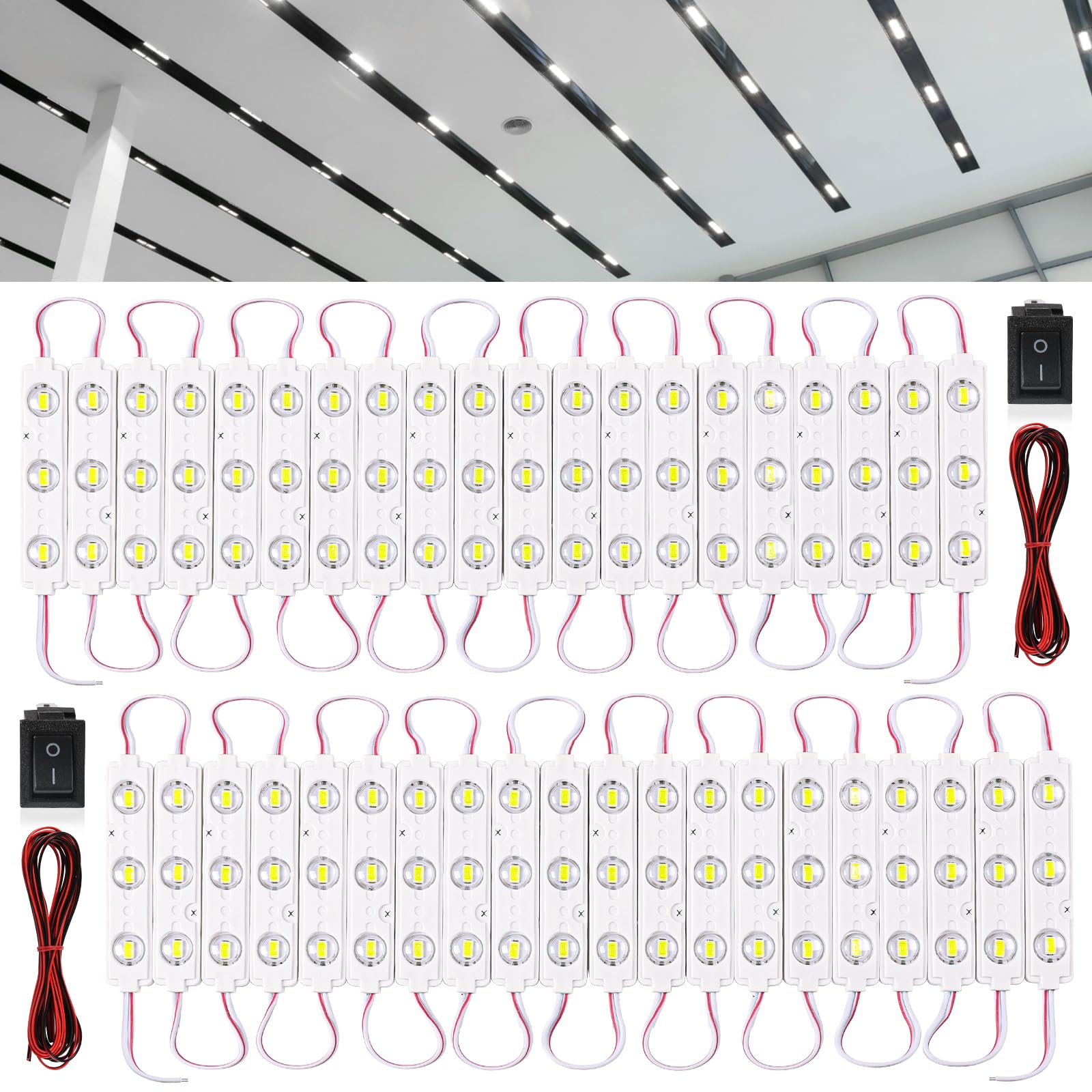 Amazon.com: Trixcoin 120 LED 12V Car Lights Interior, LED Light Strip ...