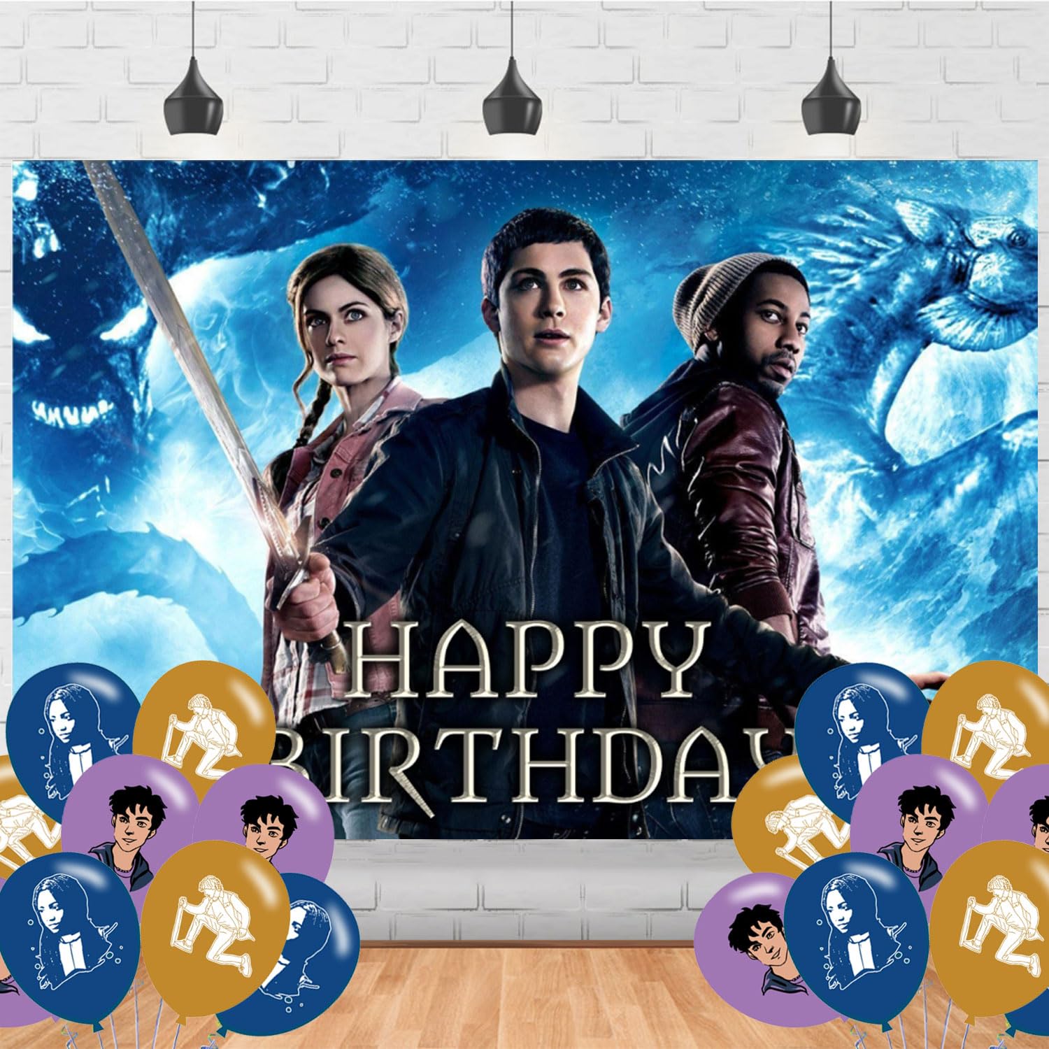 Amazon.com : Percy Jackson and Olympians Birthday Party Backdrop, Percy ...