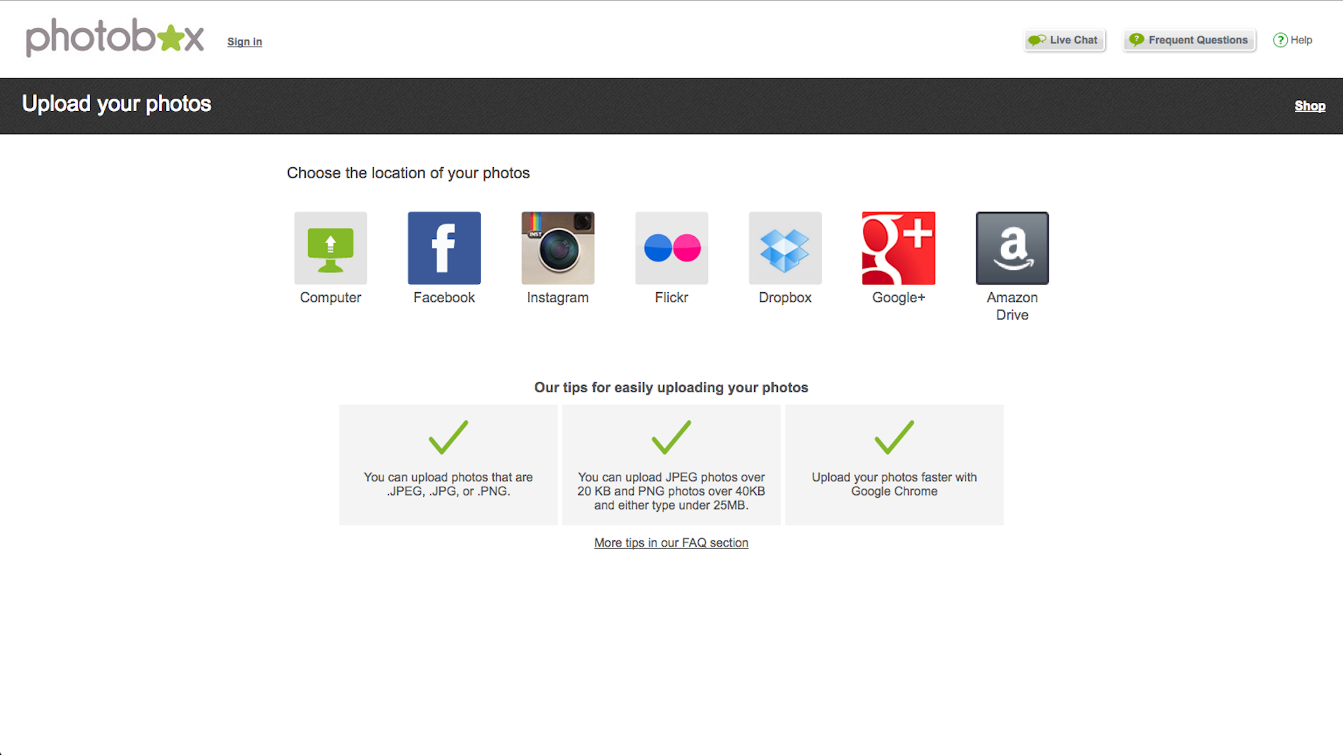 Photobox Connect Uploader - App on the Amazon Appstore