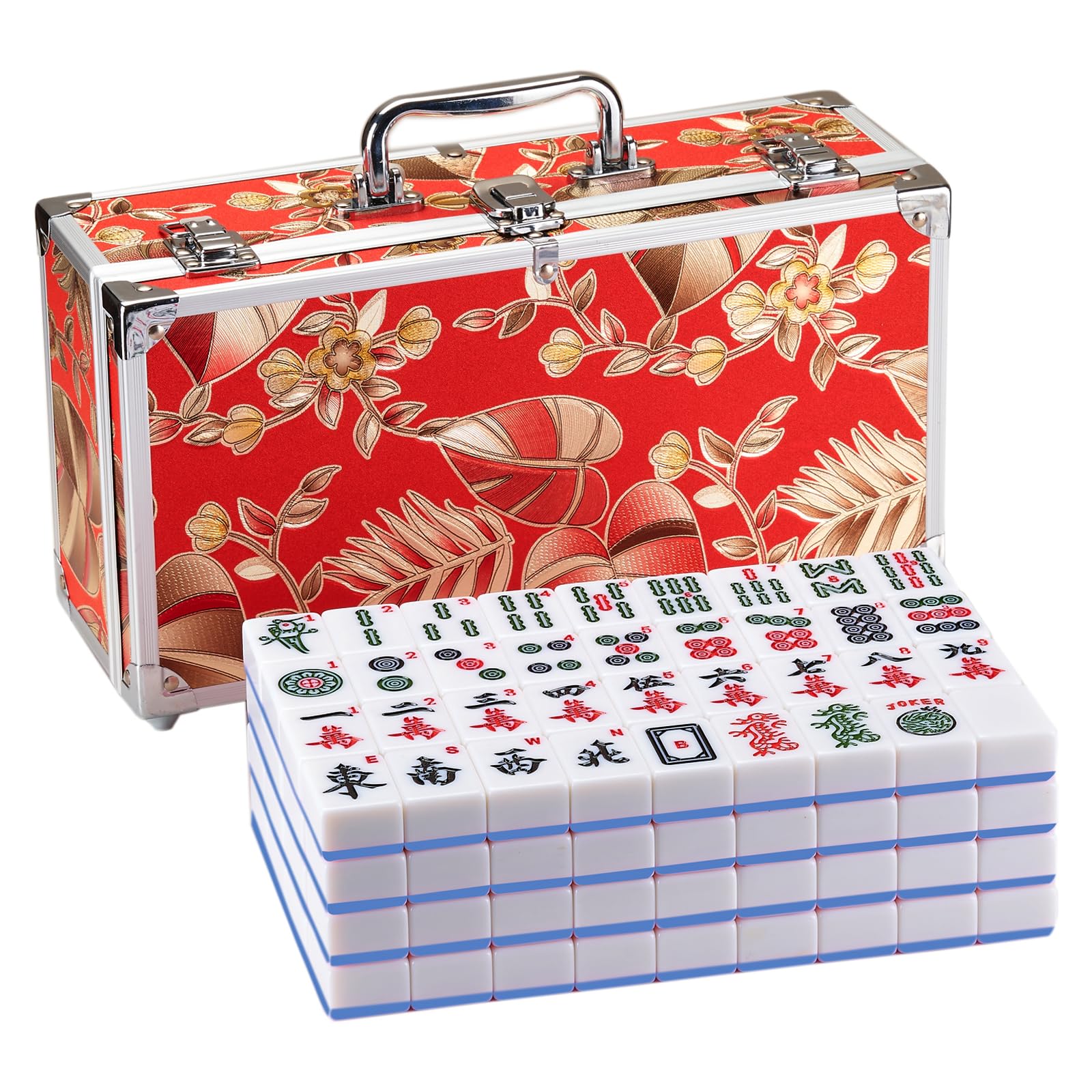 Amazon.com: YANMEIYA American Mahjong Set 166 Premium Sky Blue Mahjong ...