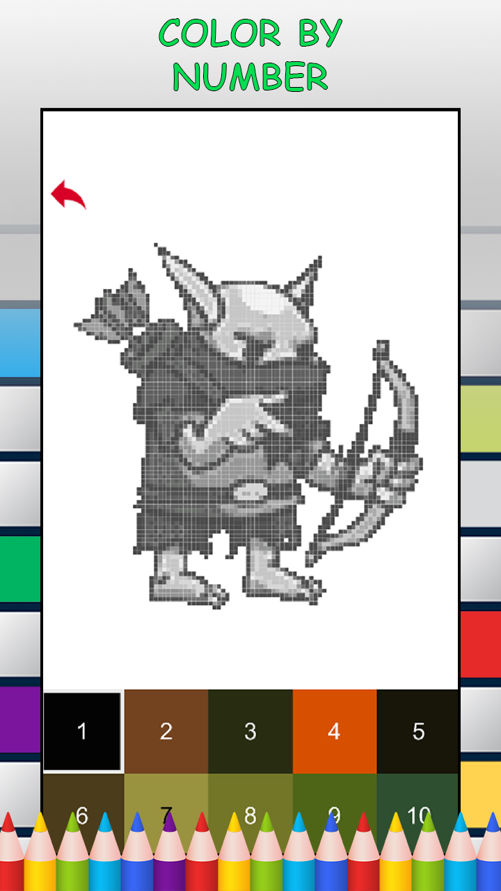 Goblins Color by Number - Free Pixel Art Game - Coloring Book Pages ...