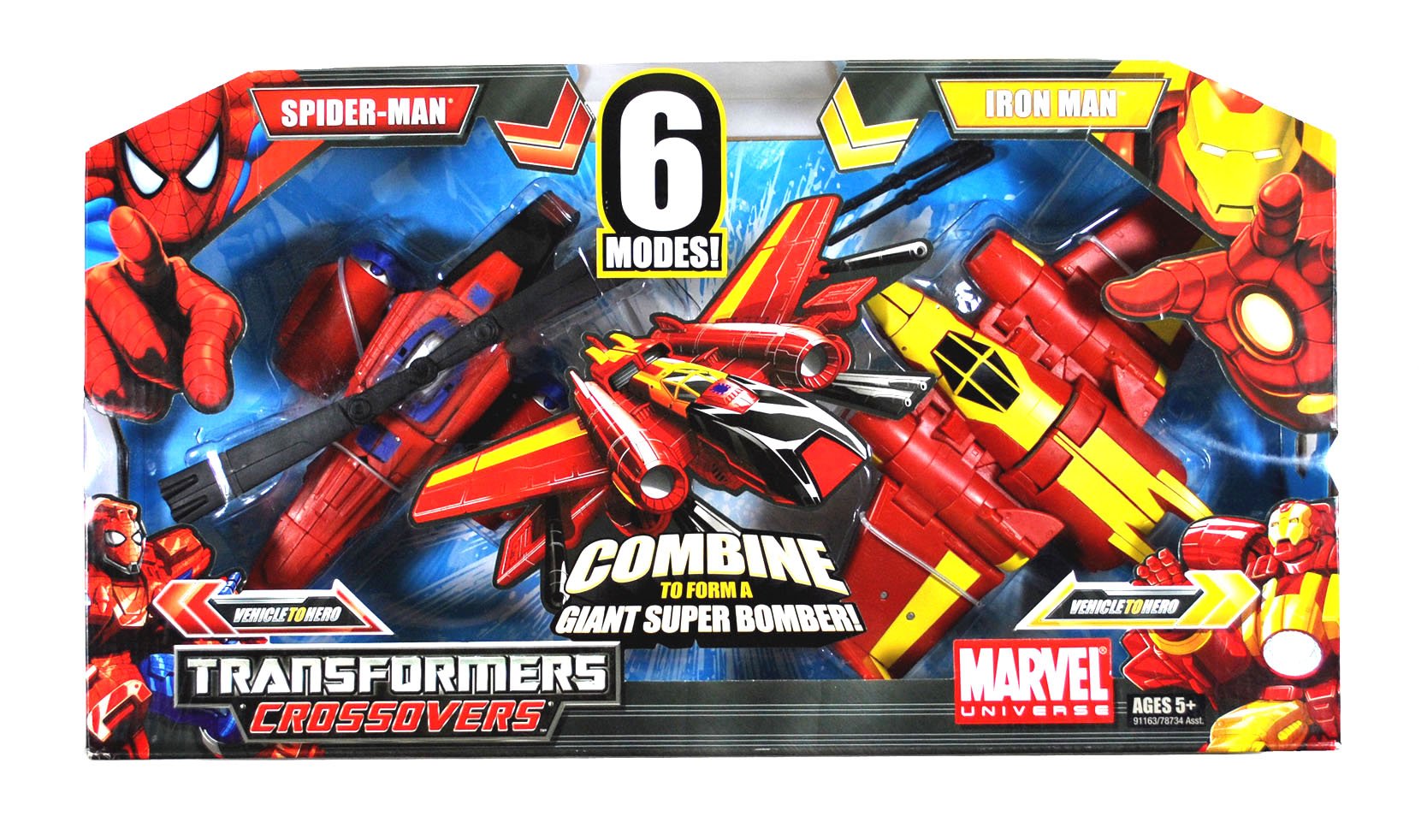 Hasbro Year 2008 Marvel Universe Transformers Crossovers Series 2 Pack ...